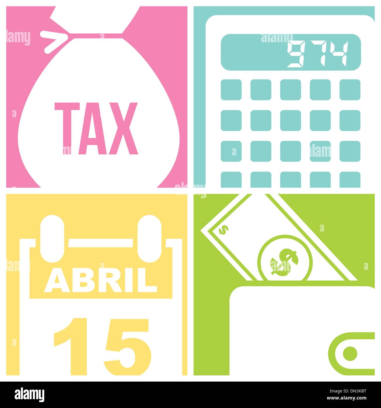 Tax refund icons hi-res stock photography and images - Alamy