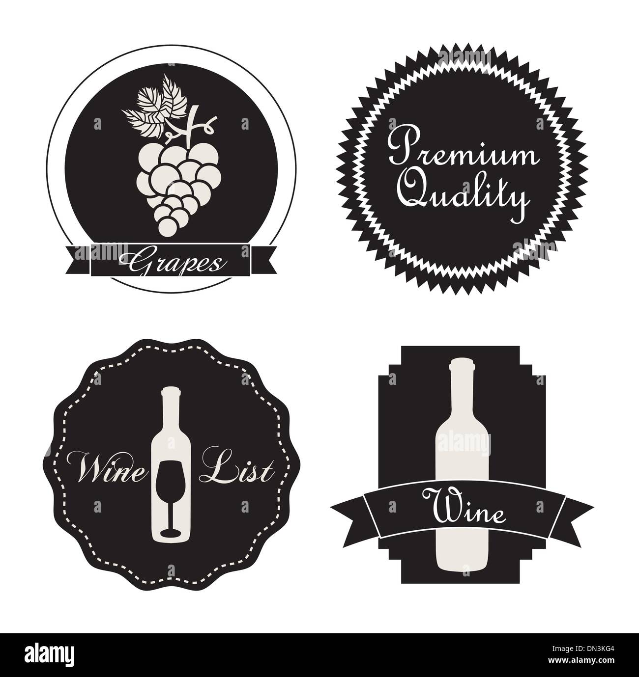 Wine labels background Stock Vector Images - Alamy