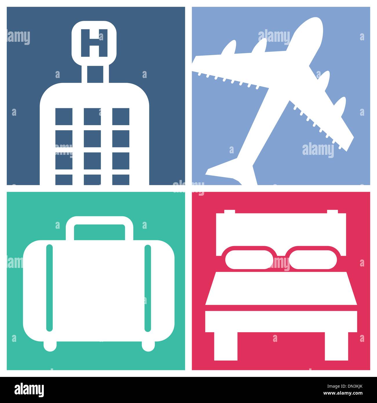 Hotel plane Stock Vector Images - Alamy