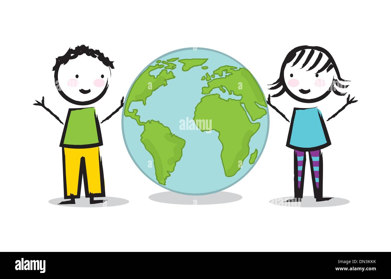 Happy earth day hand draw hi-res stock photography and images - Alamy