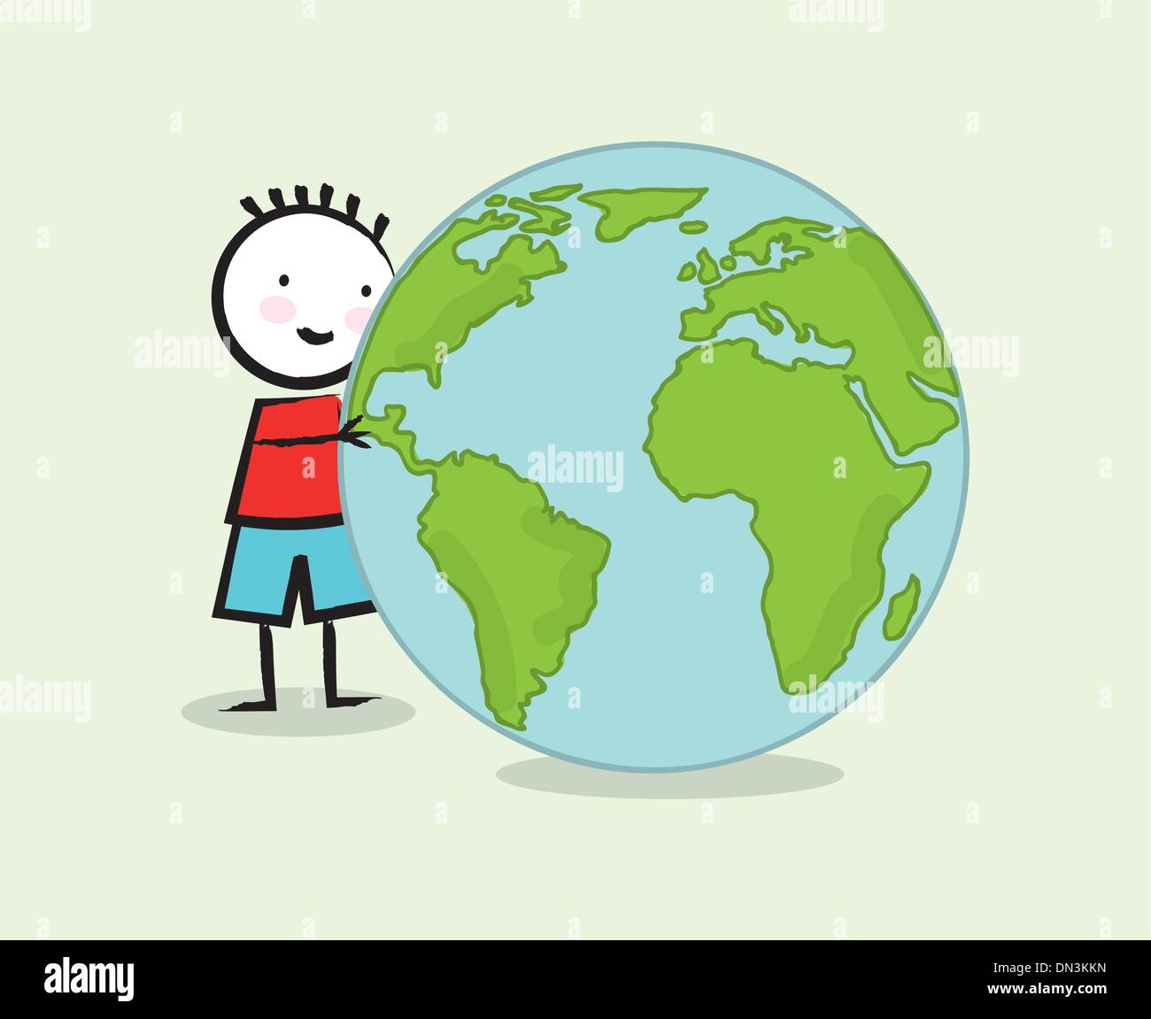 Happy earth day hand draw hi-res stock photography and images - Alamy