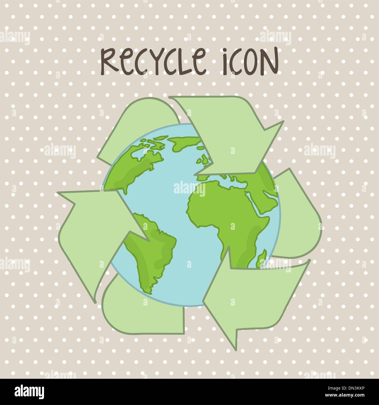 World recycle symbol sketch Stock Vector Images - Alamy
