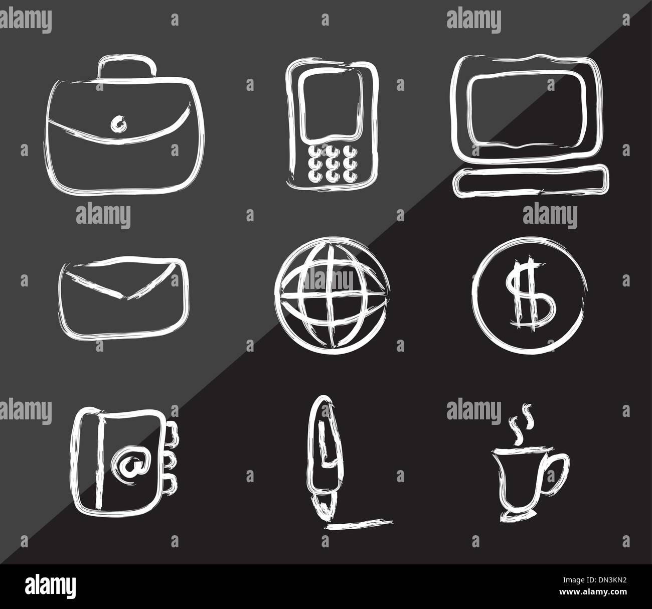 Business icons organization vector Stock Vector Images - Alamy