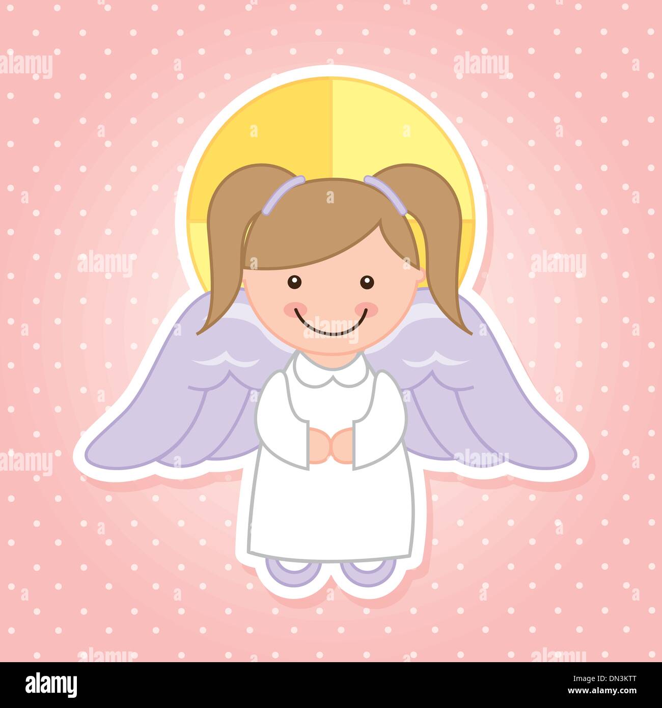Cute angel happy smiling Stock Vector Images - Alamy