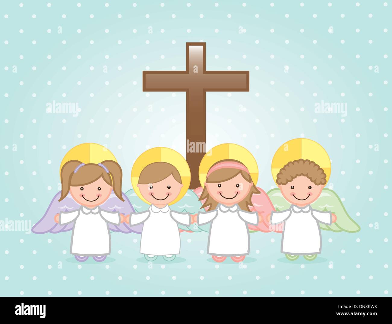 Angel vector vectors hi-res stock photography and images - Alamy