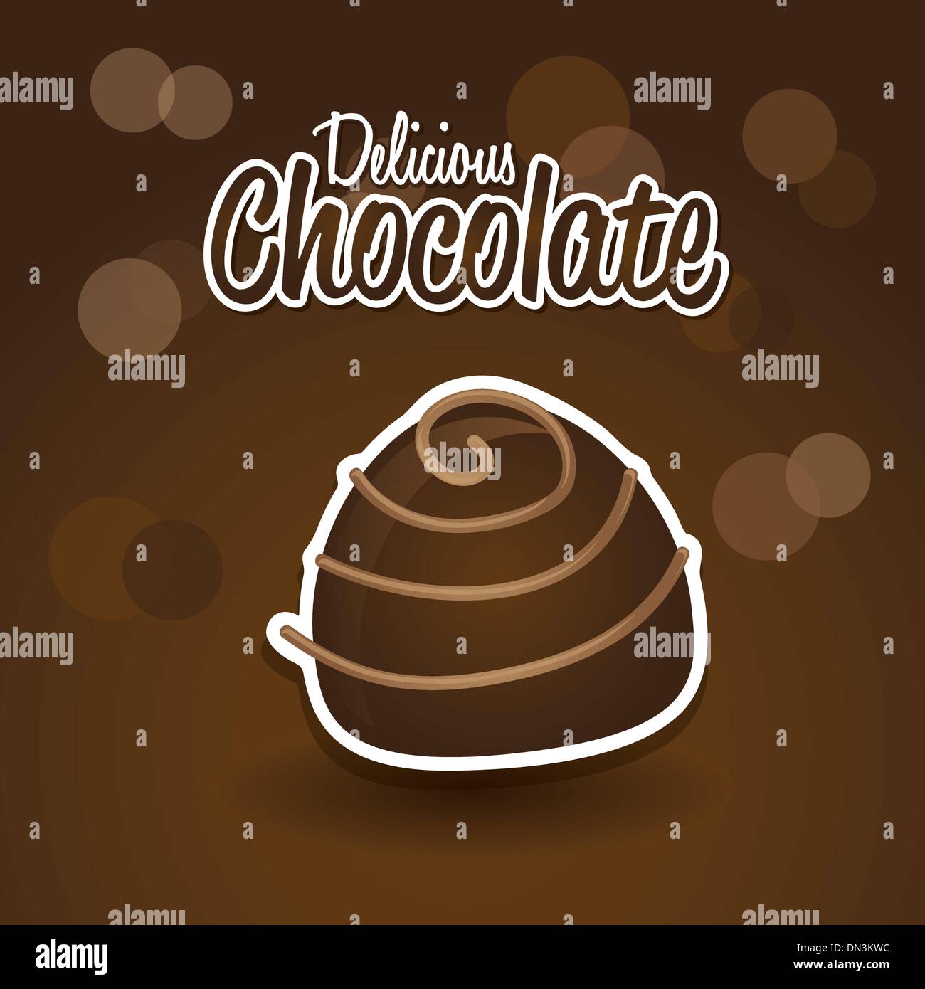 Truffle chocolate Stock Vector Images - Alamy