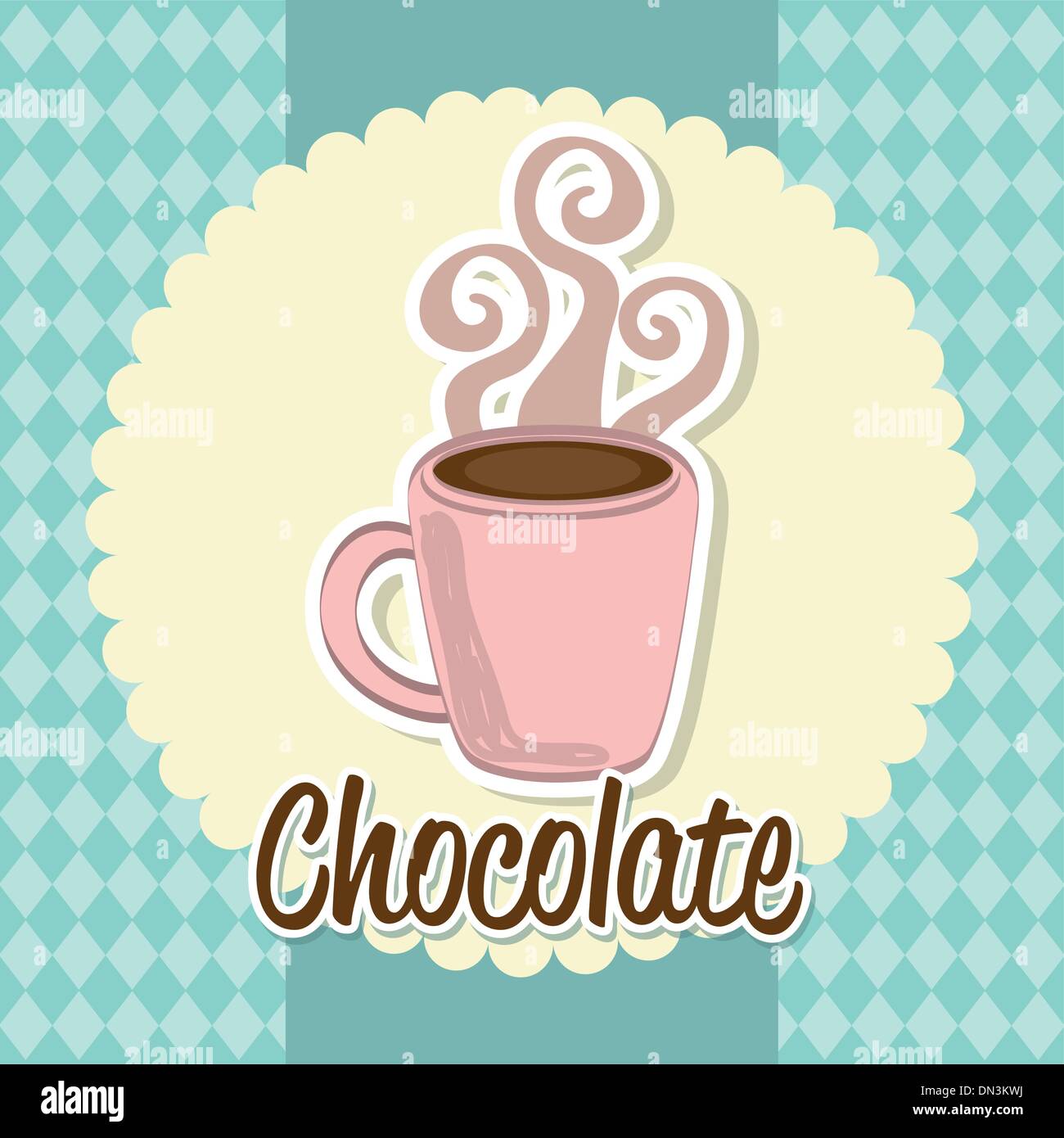 Hot chocolate mug Stock Vector Images - Alamy