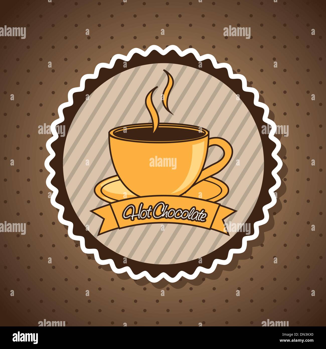 Hot chocolate bowl icon Stock Vector Images - Alamy