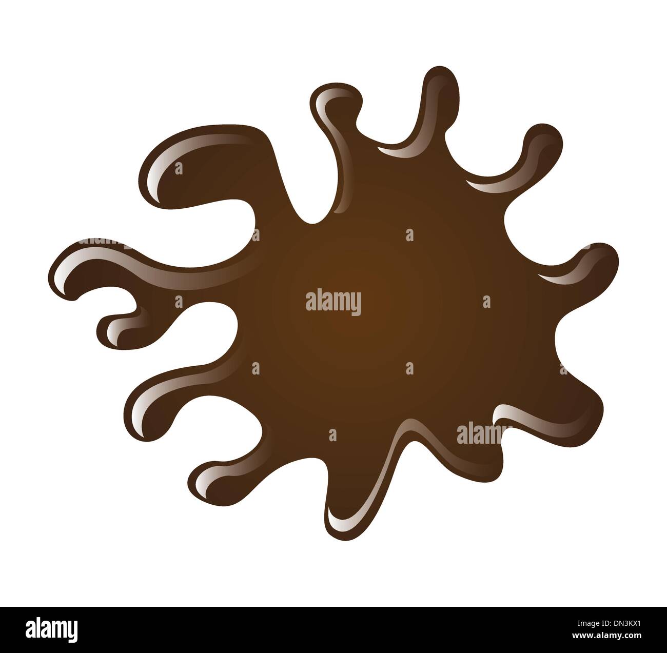 Splash of chocolate Stock Vector Images - Alamy