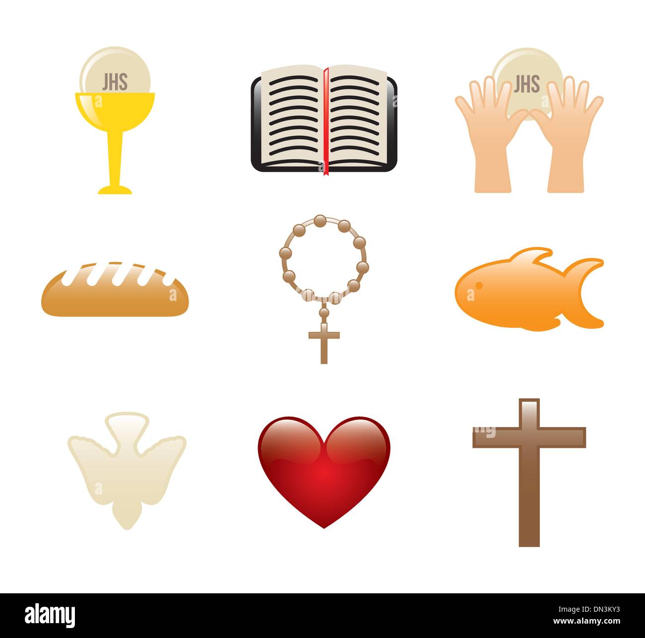 Jesus bread hands Stock Vector Images - Alamy