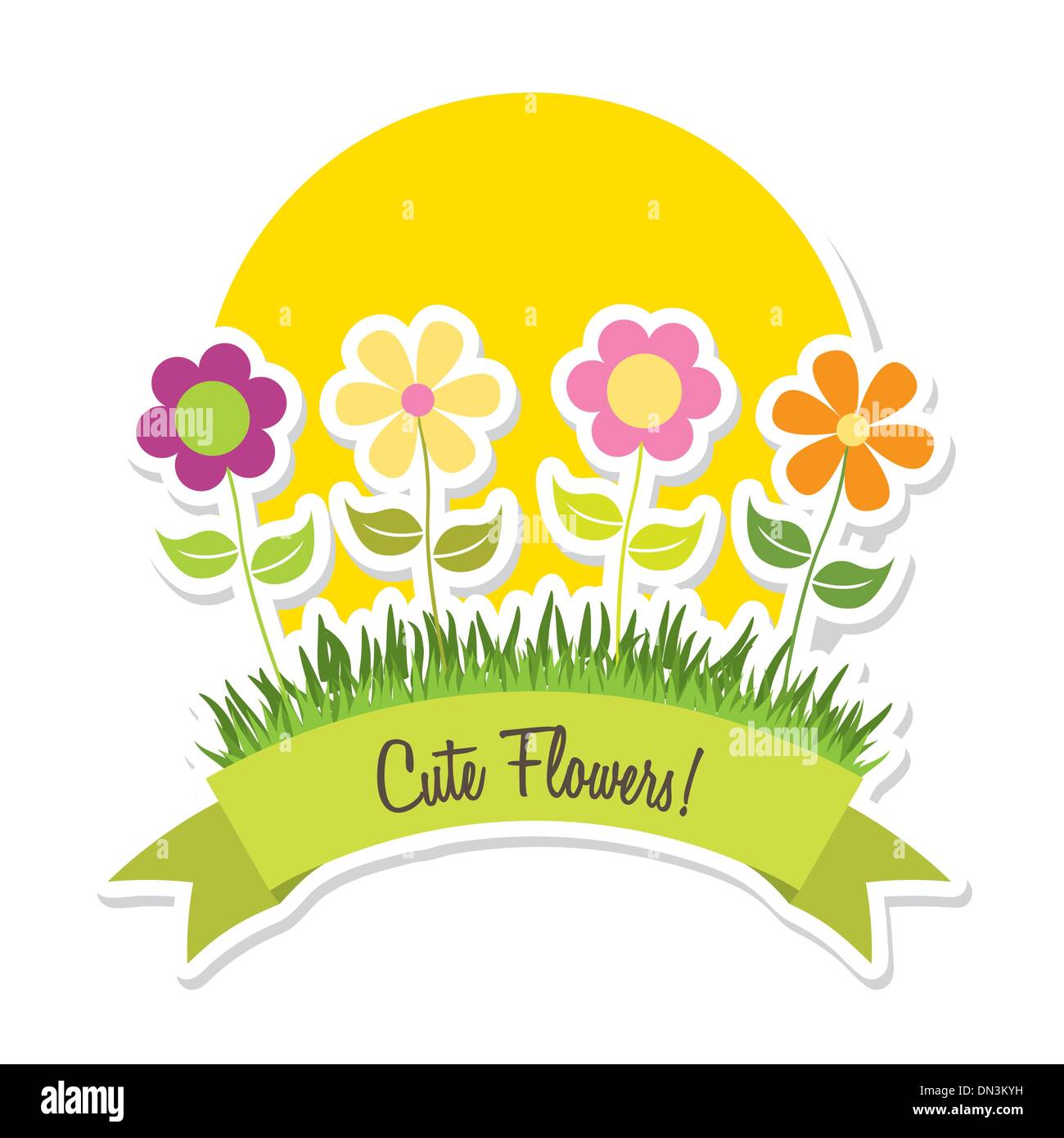 Spring blooming flower Stock Vector Images - Alamy