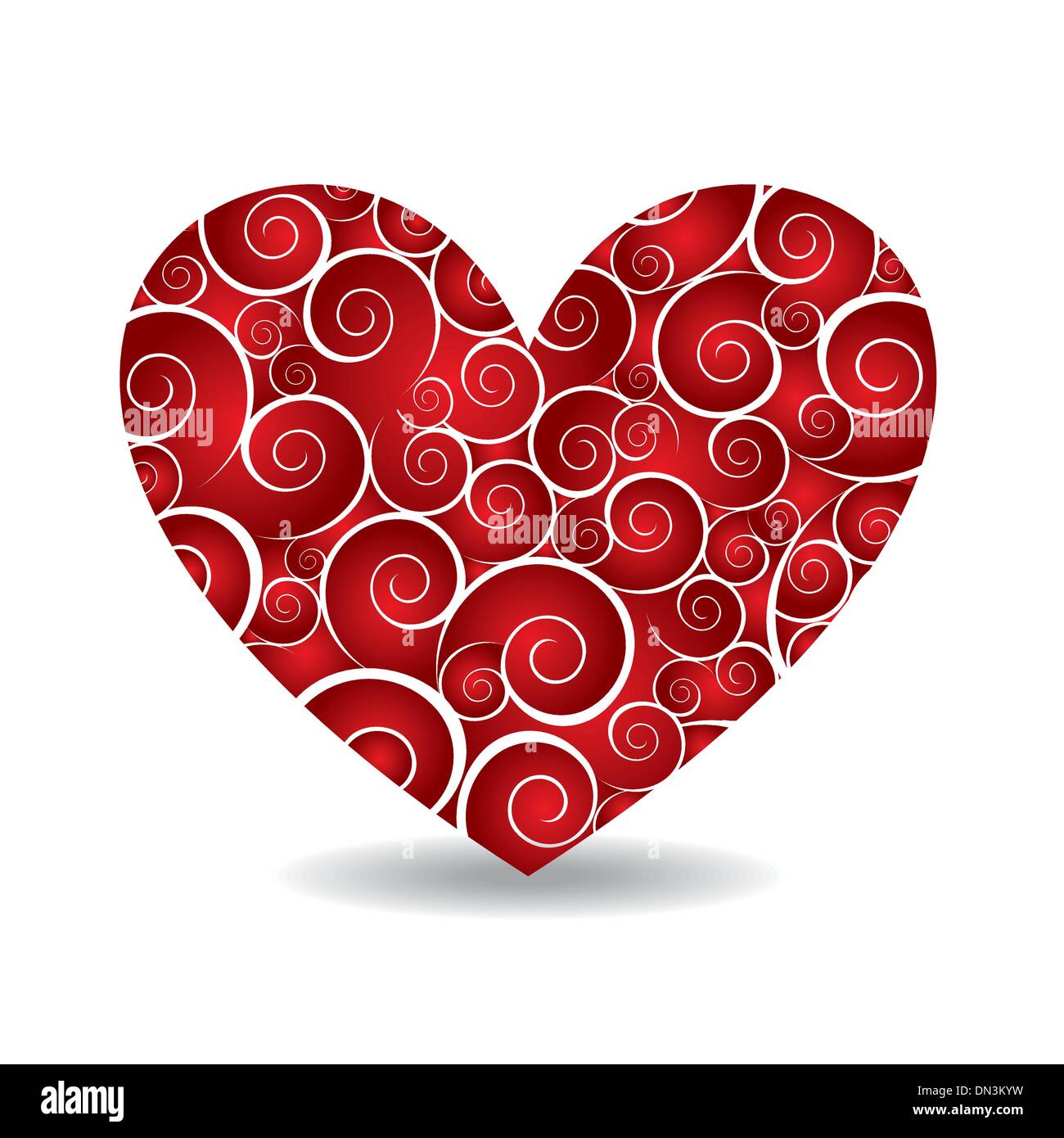 Vintage heart vector vectors Cut Out Stock Images & Pictures - Alamy