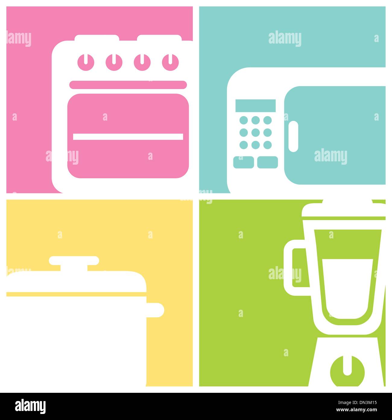Kitchen green Stock Vector Images - Alamy