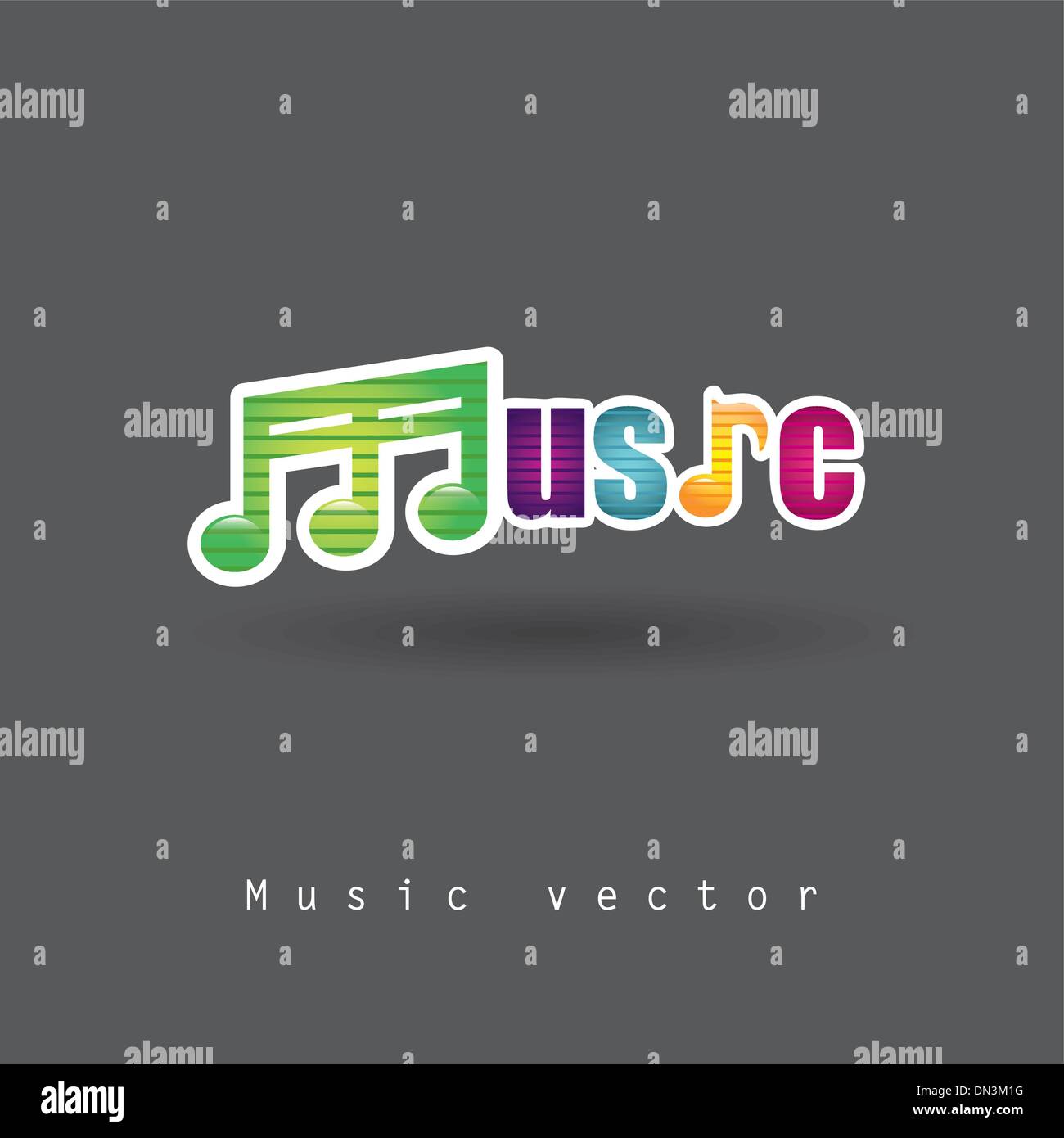Colorful music symbol cute hi-res stock photography and images - Alamy