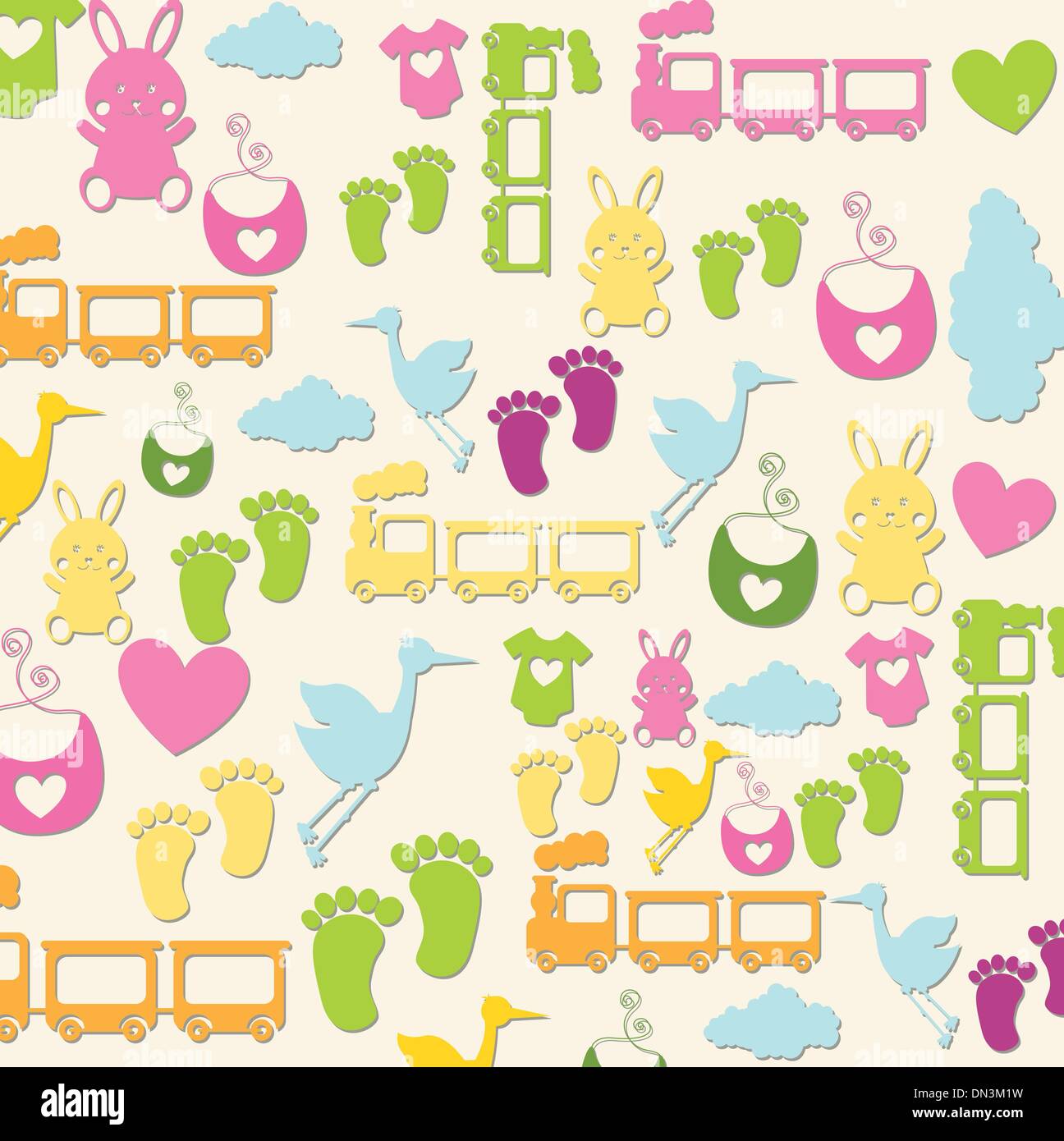 Baby pattern hi-res stock photography and images - Alamy