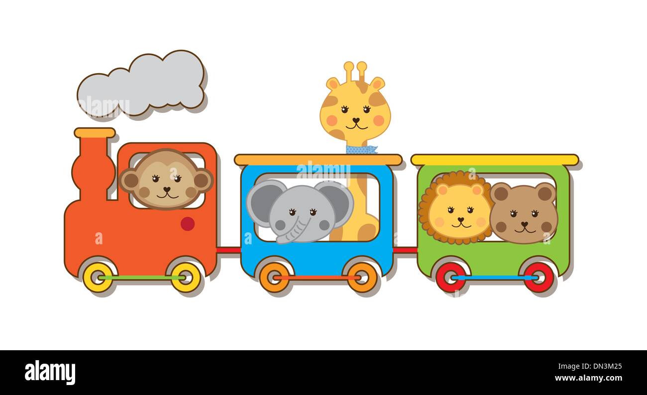 Zoo animals toy Stock Vector Images - Alamy