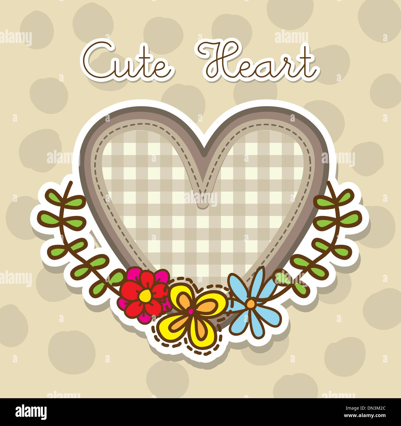 Cute heart Stock Vector Images - Alamy