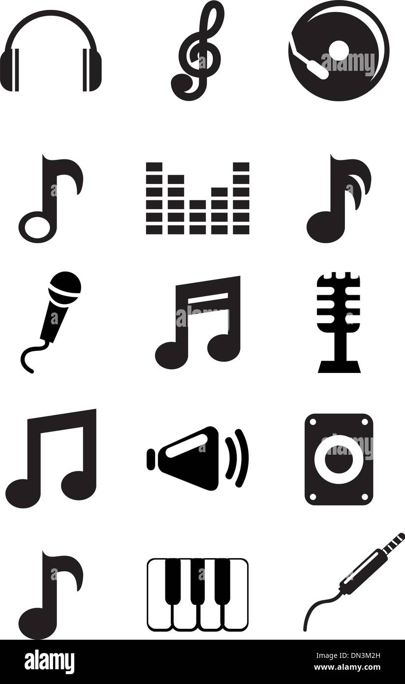 Musicnote vector vectors hi-res stock photography and images - Alamy