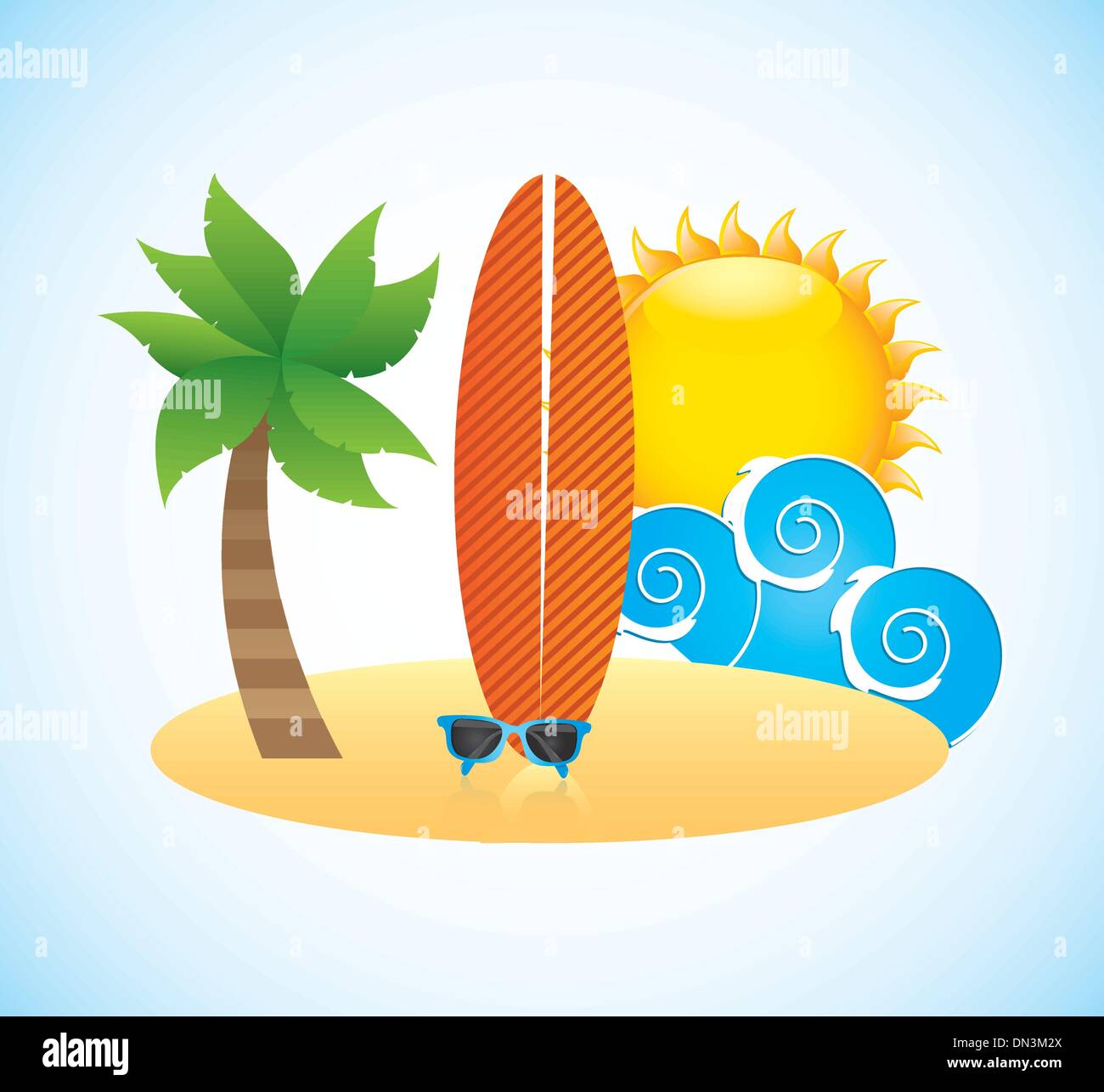 Beach icons Stock Vector Images - Alamy