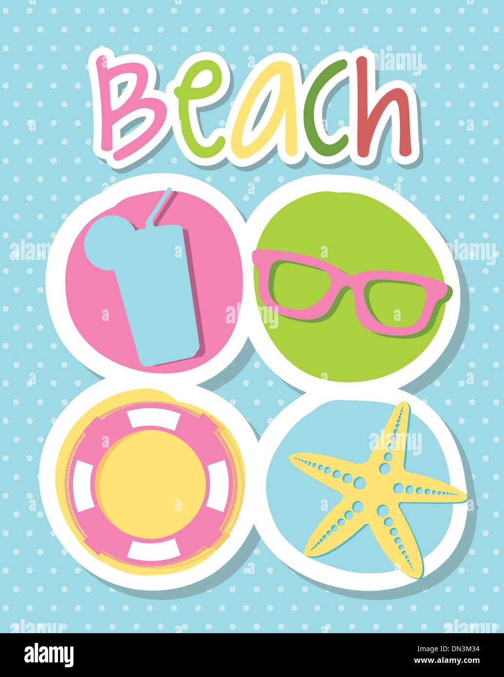 Pink beach Stock Vector Images - Alamy