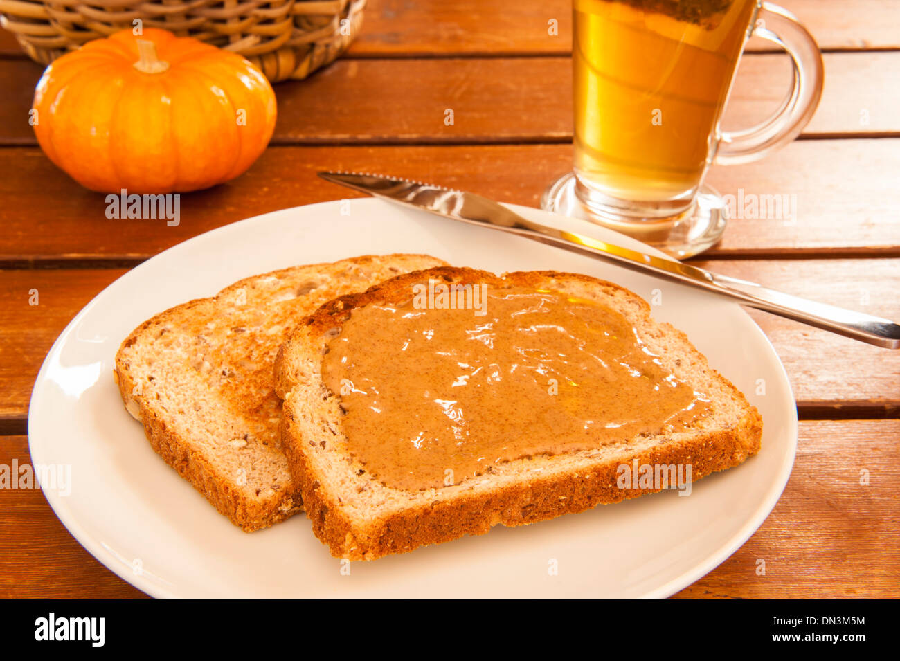 Two slices toast butter hi-res stock photography and images - Alamy