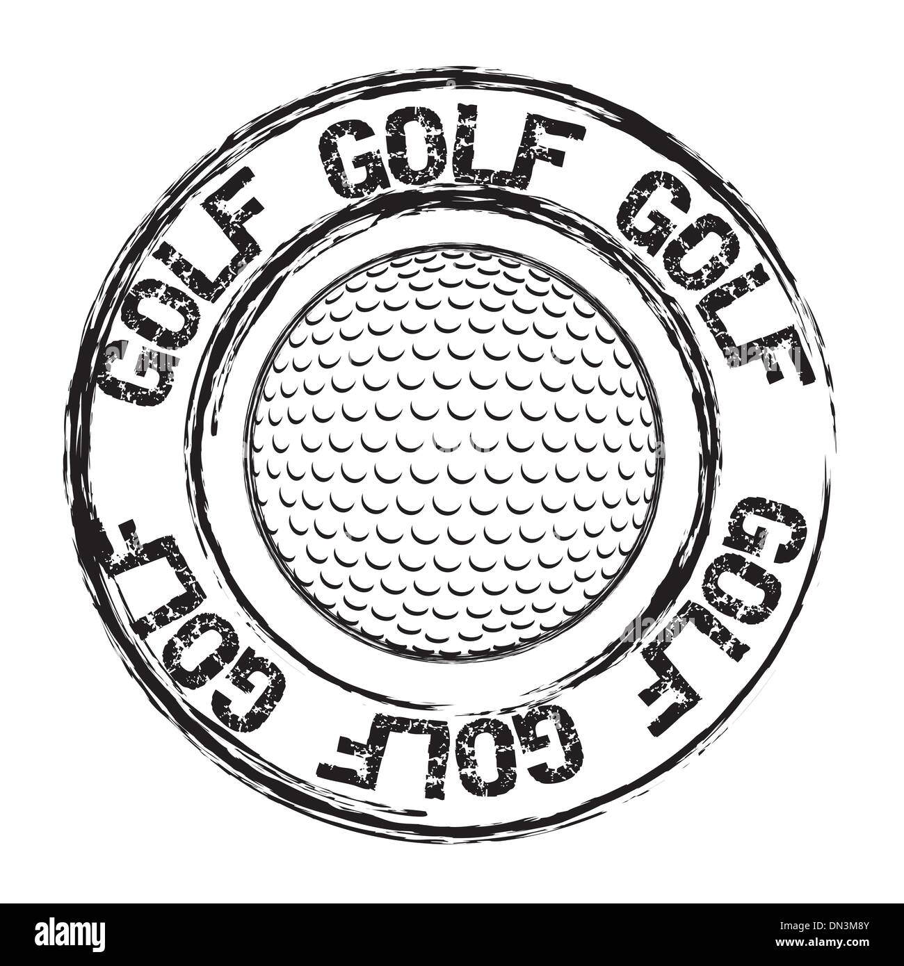Golf illustration Cut Out Stock Images & Pictures - Alamy