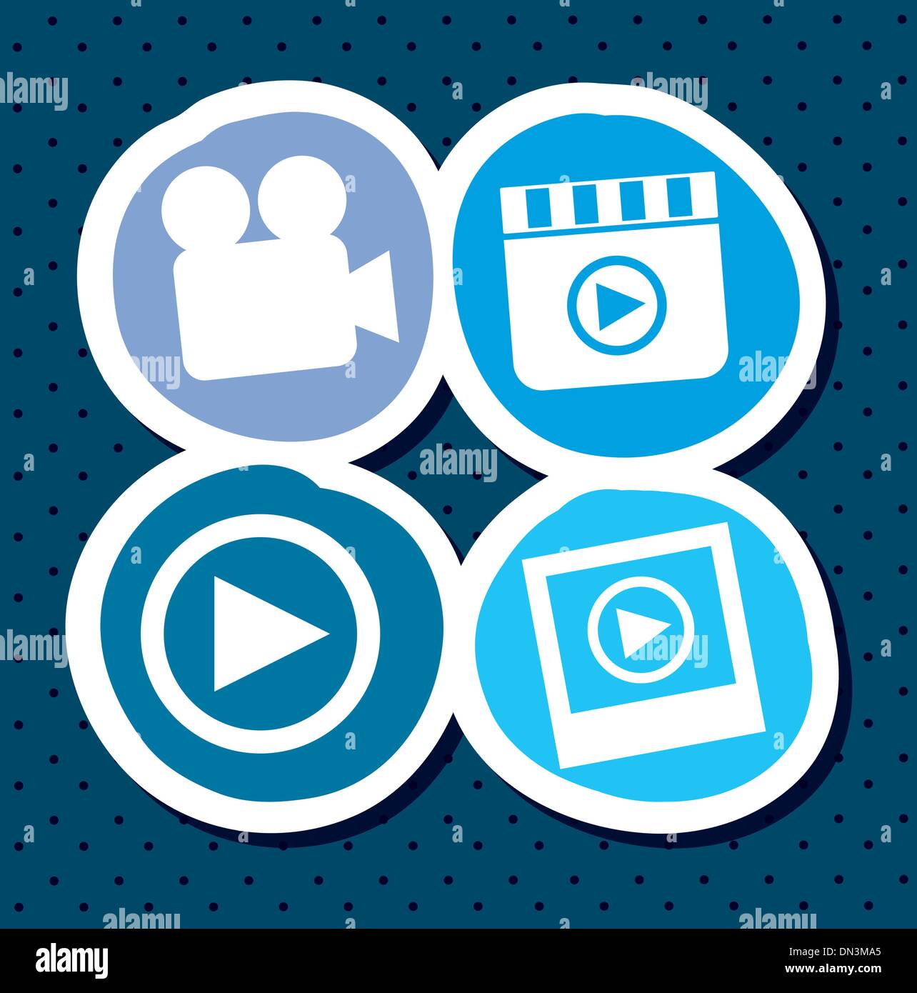 Video icons Stock Vector Images - Alamy