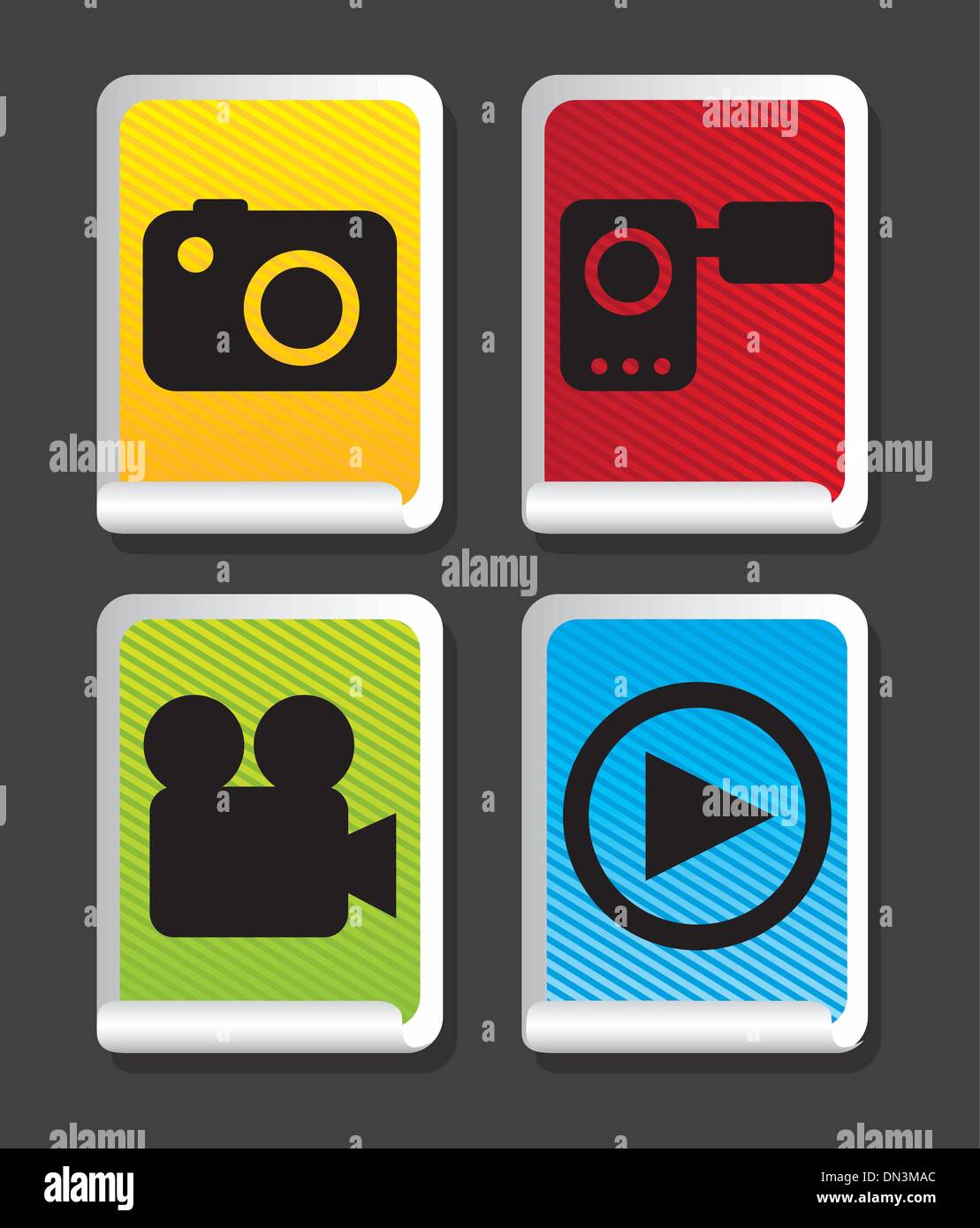 Video labels hi-res stock photography and images - Alamy