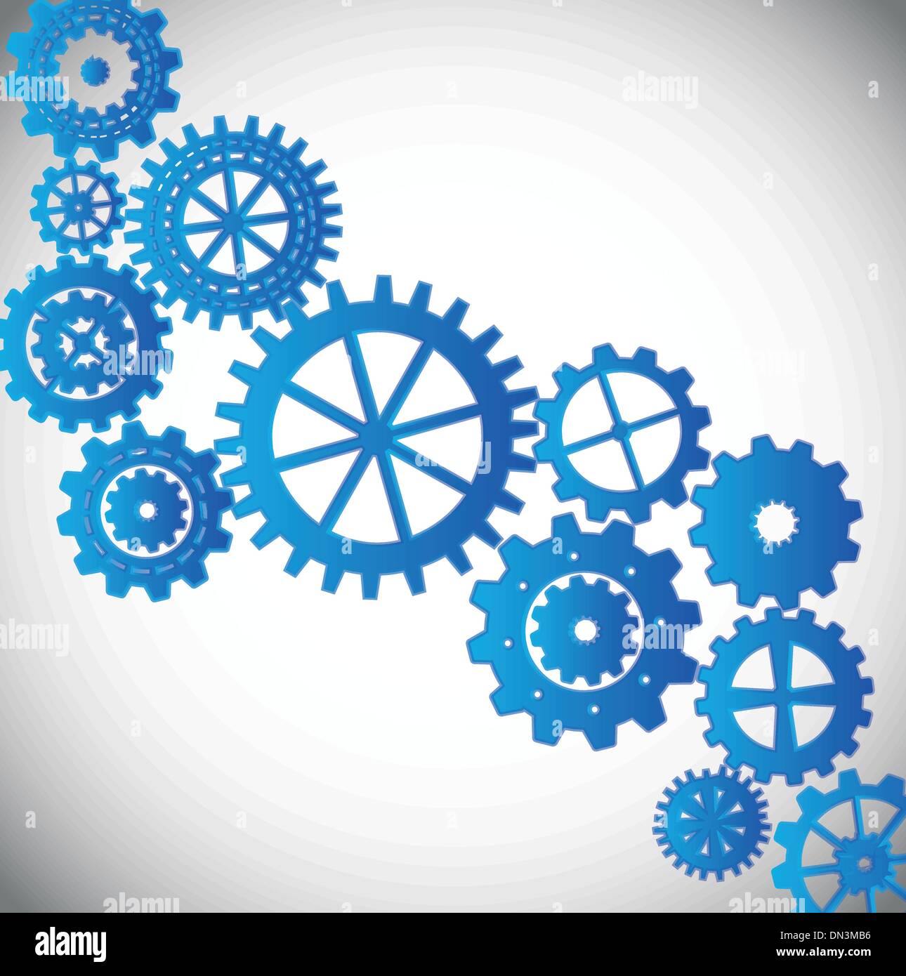 Small and big cog wheel Stock Vector Images - Alamy