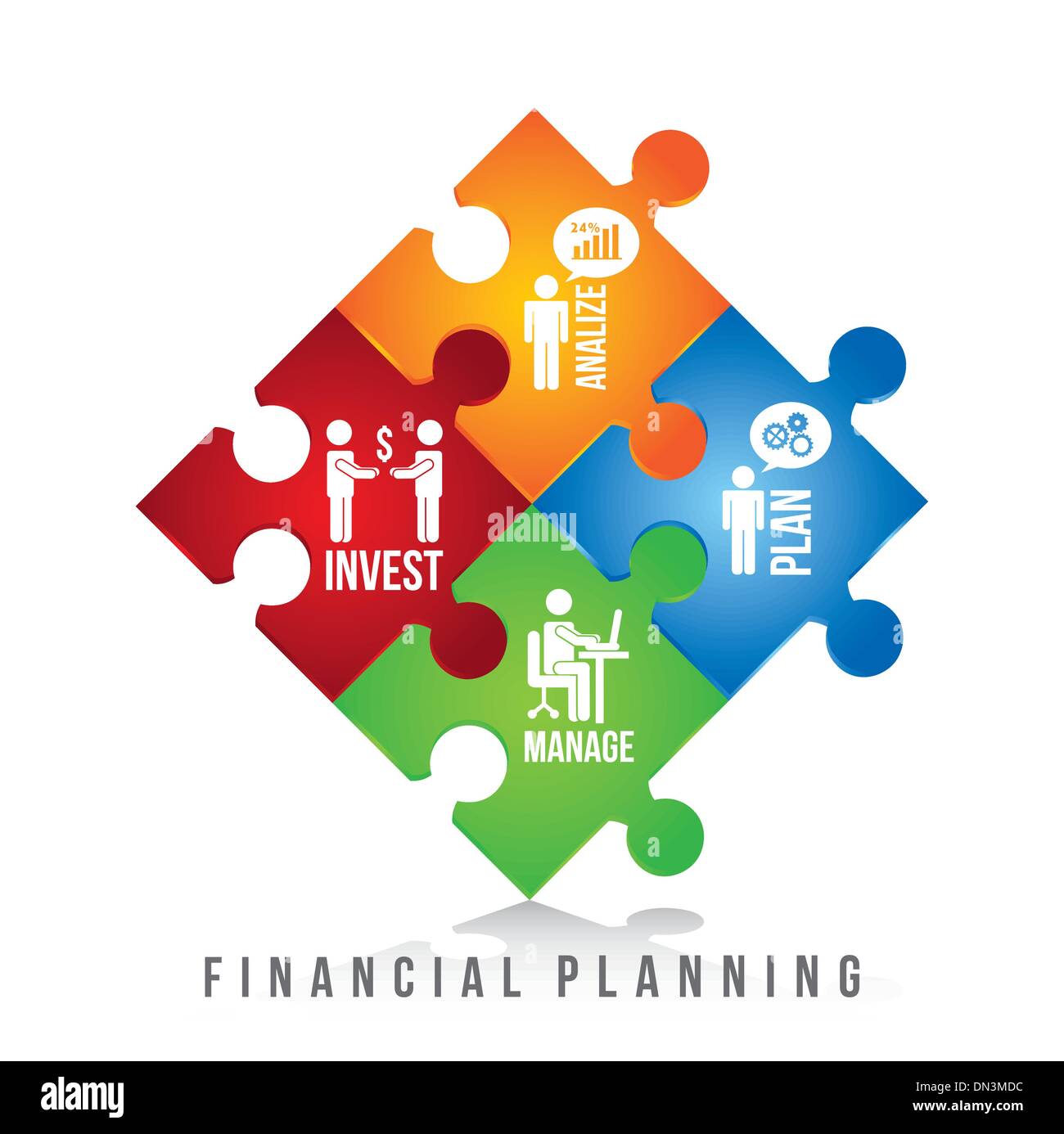 Financial motivation growth vector Cut Out Stock Images & Pictures - Alamy