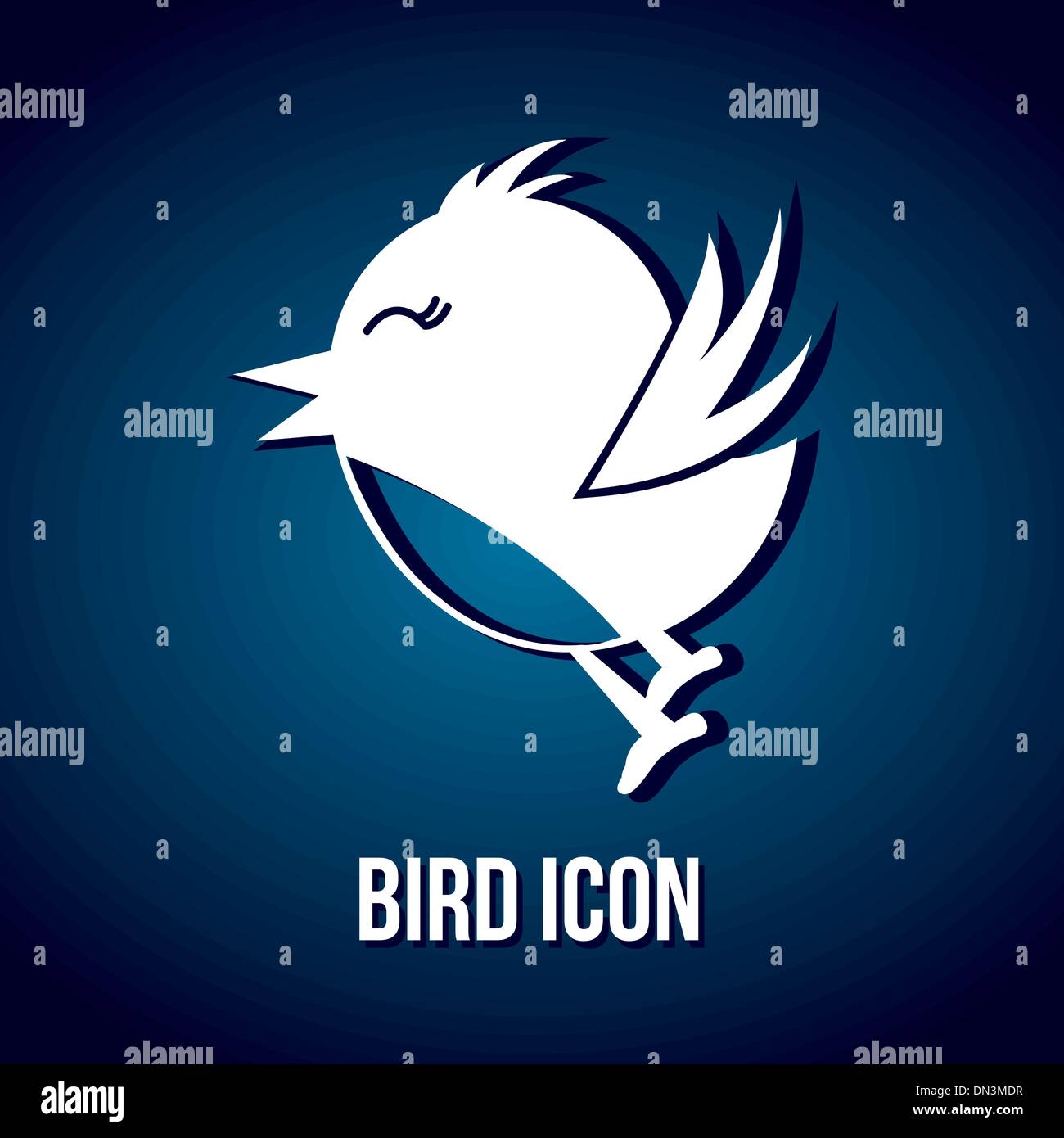 Bird feather icon Stock Vector Images - Alamy