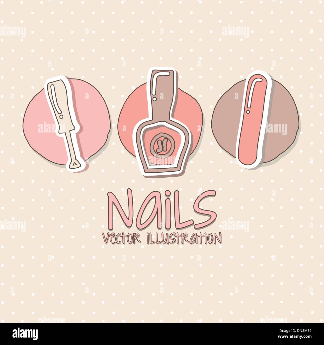 Pedicure vector vectors Stock Vector Images - Alamy