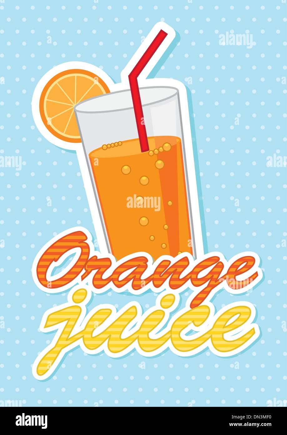 Orange juice Stock Vector Images - Alamy