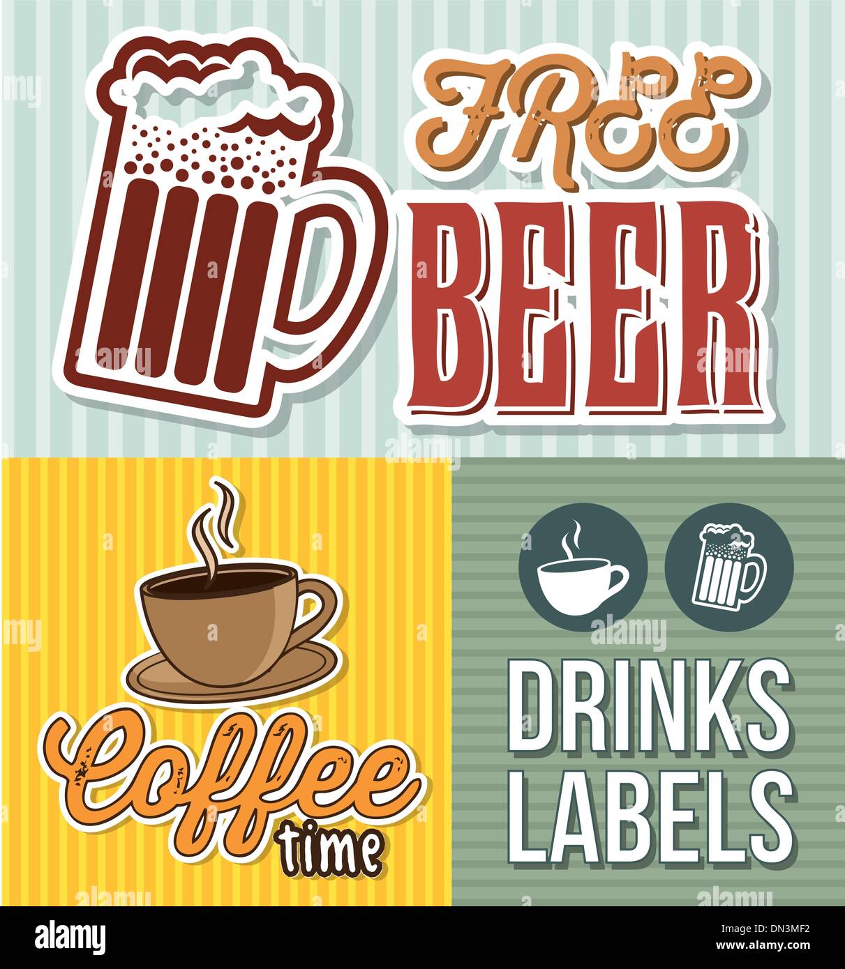 Snack labels Stock Vector Images - Alamy
