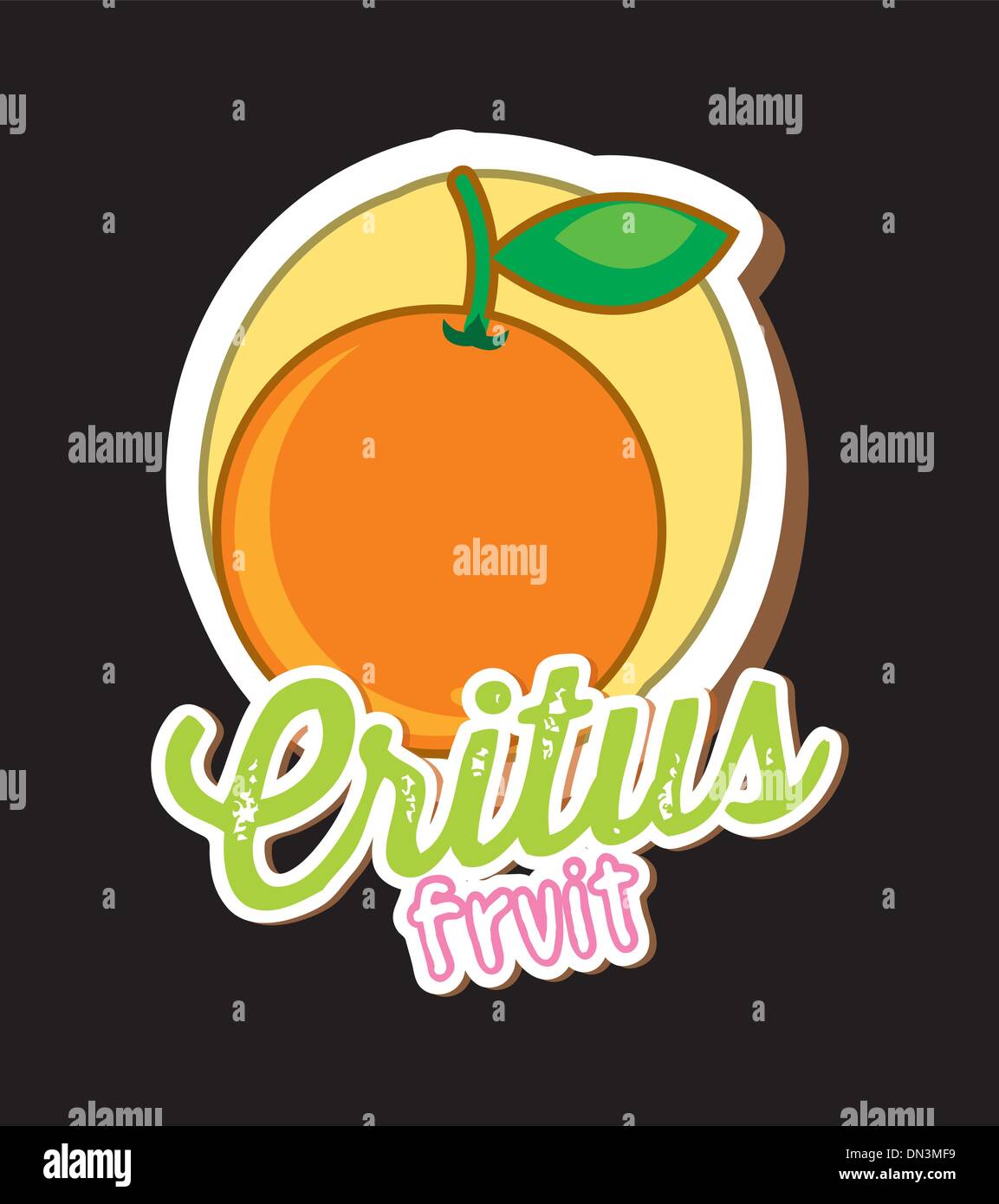 Citrus and tropical fruit Stock Vector Images - Alamy
