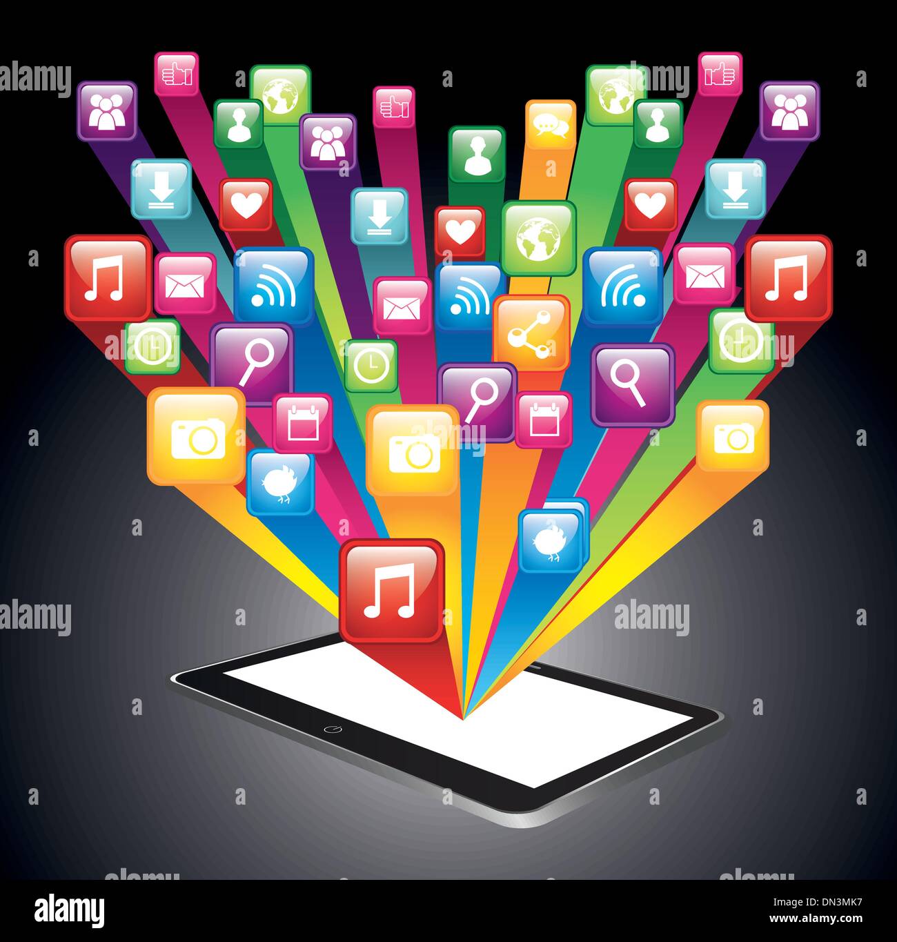 App store icon black Stock Vector Images - Alamy