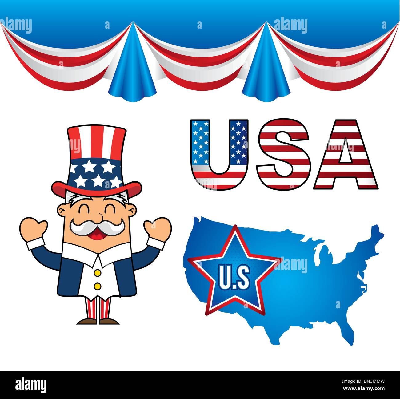 Red states blue states map hi-res stock photography and images - Alamy