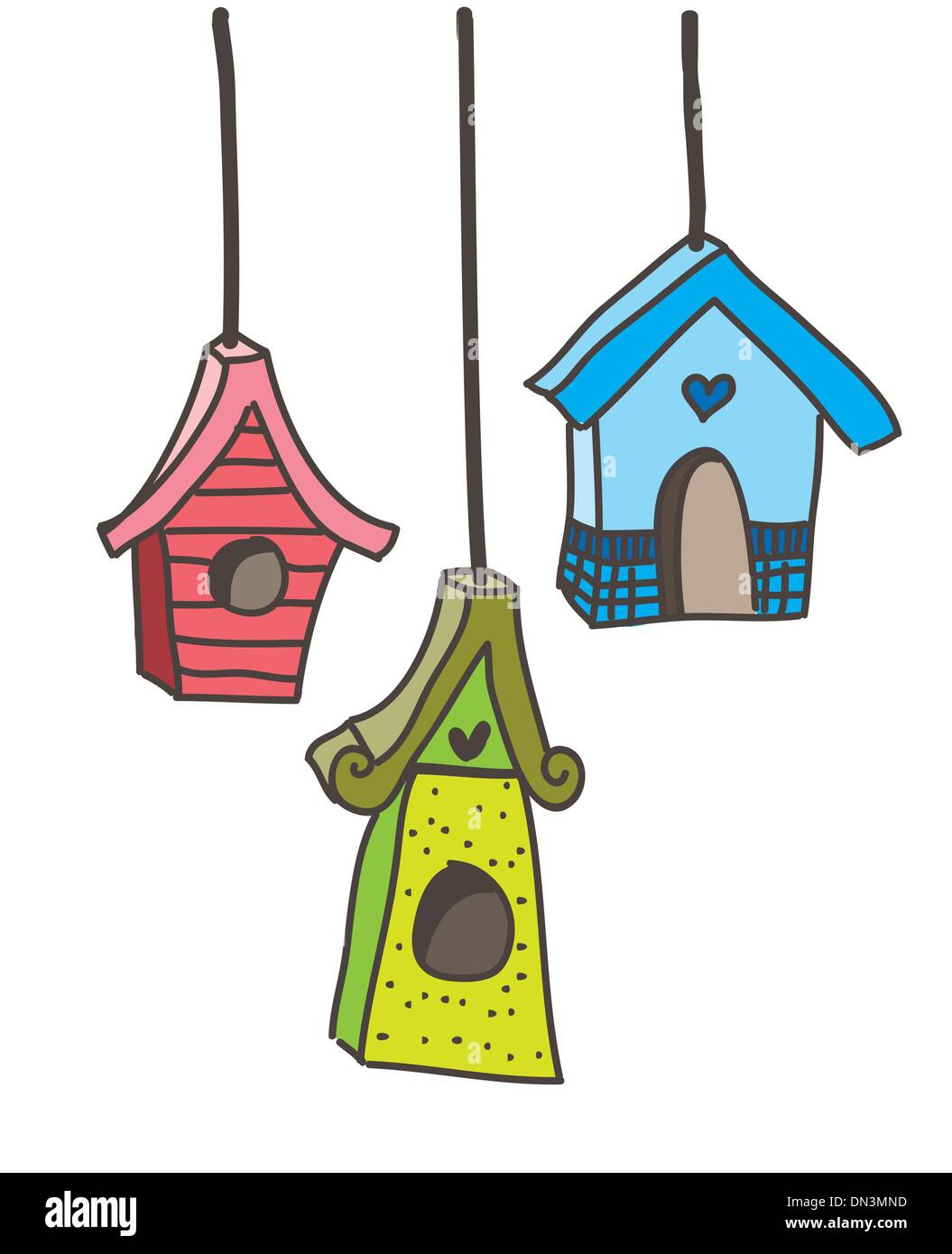 Line of houses Stock Vector Images - Alamy