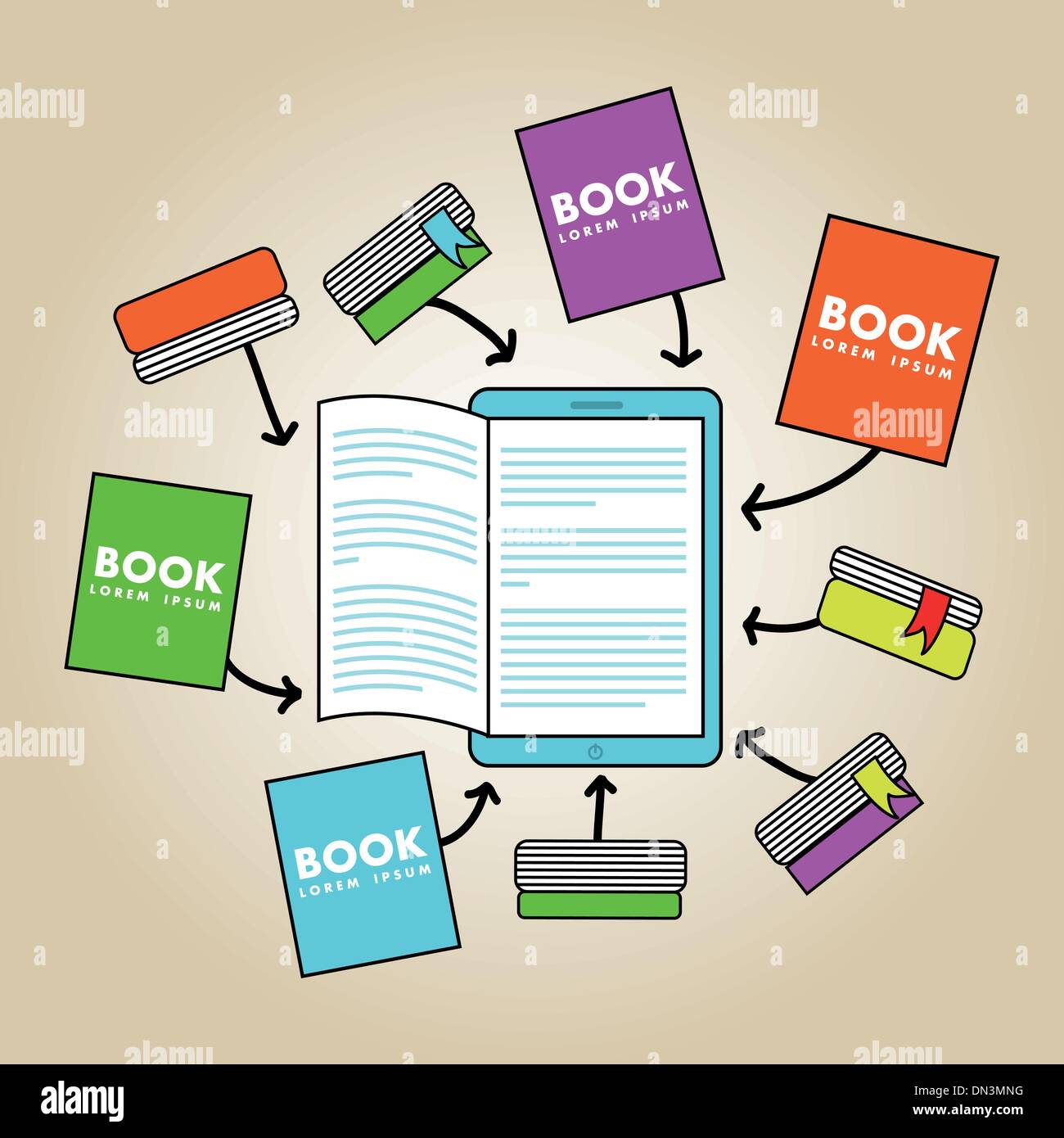 Ebook read Stock Vector Images - Alamy