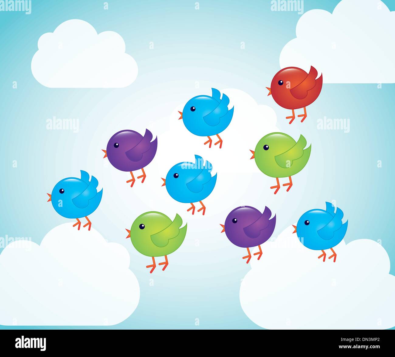 Twitter cartoons Stock Vector Images - Alamy
