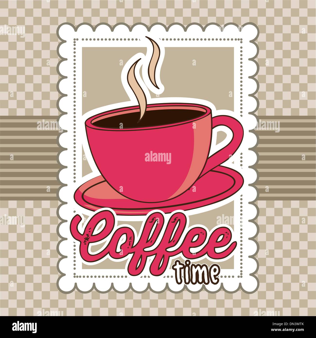 Girl coffee shop Stock Vector Images - Alamy
