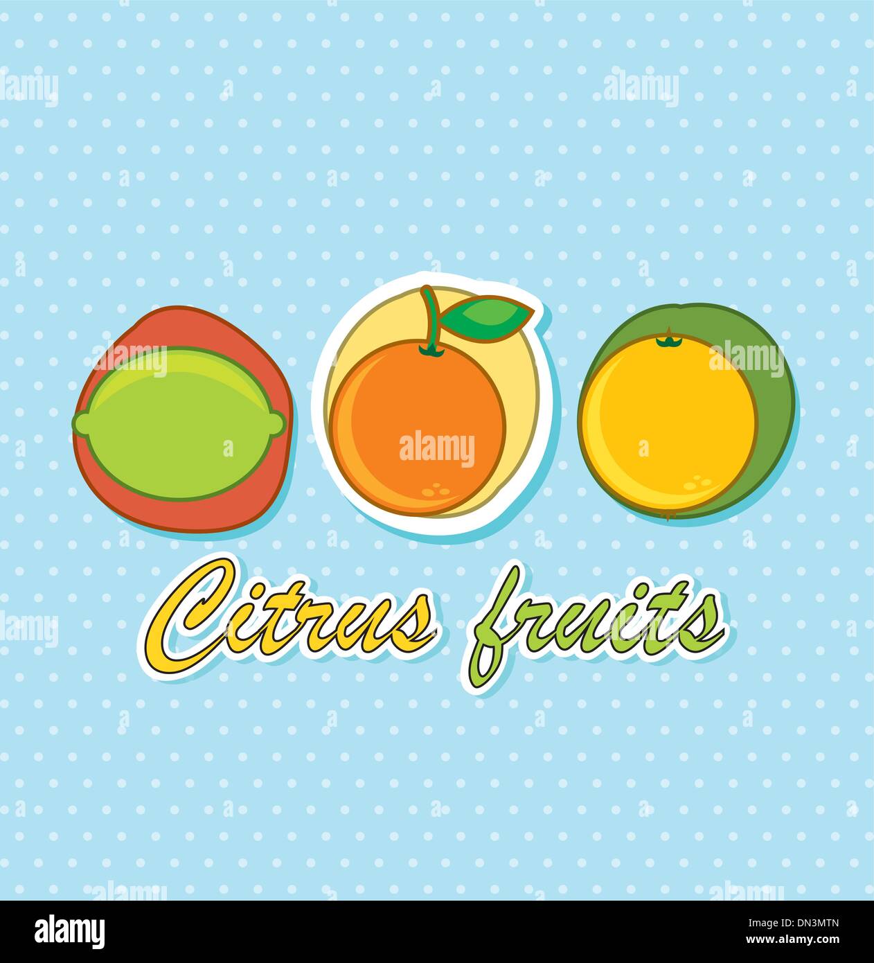 Citrus fruits icons hi-res stock photography and images - Alamy