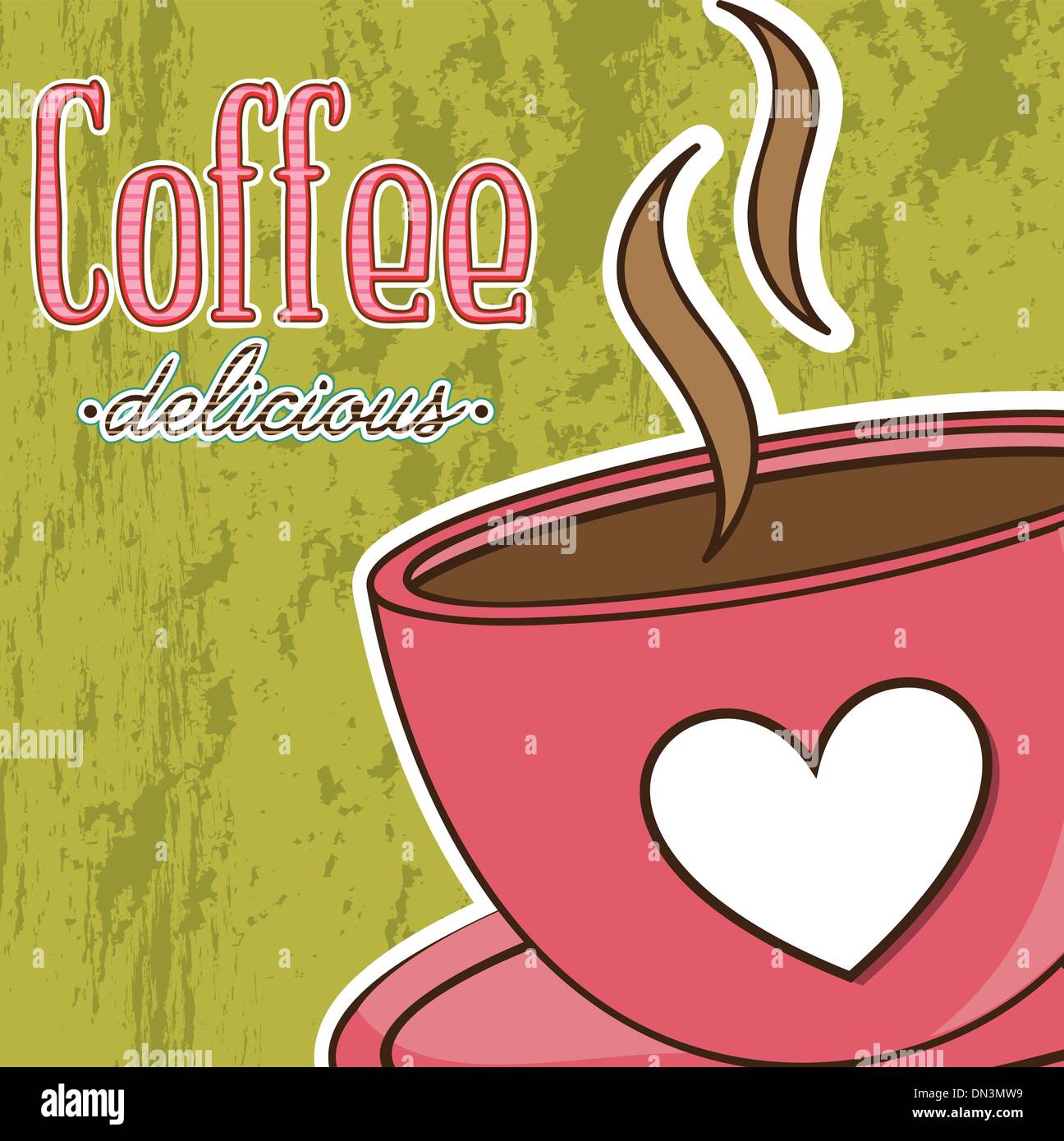 Love coffee vector vectors hi-res stock photography and images - Alamy