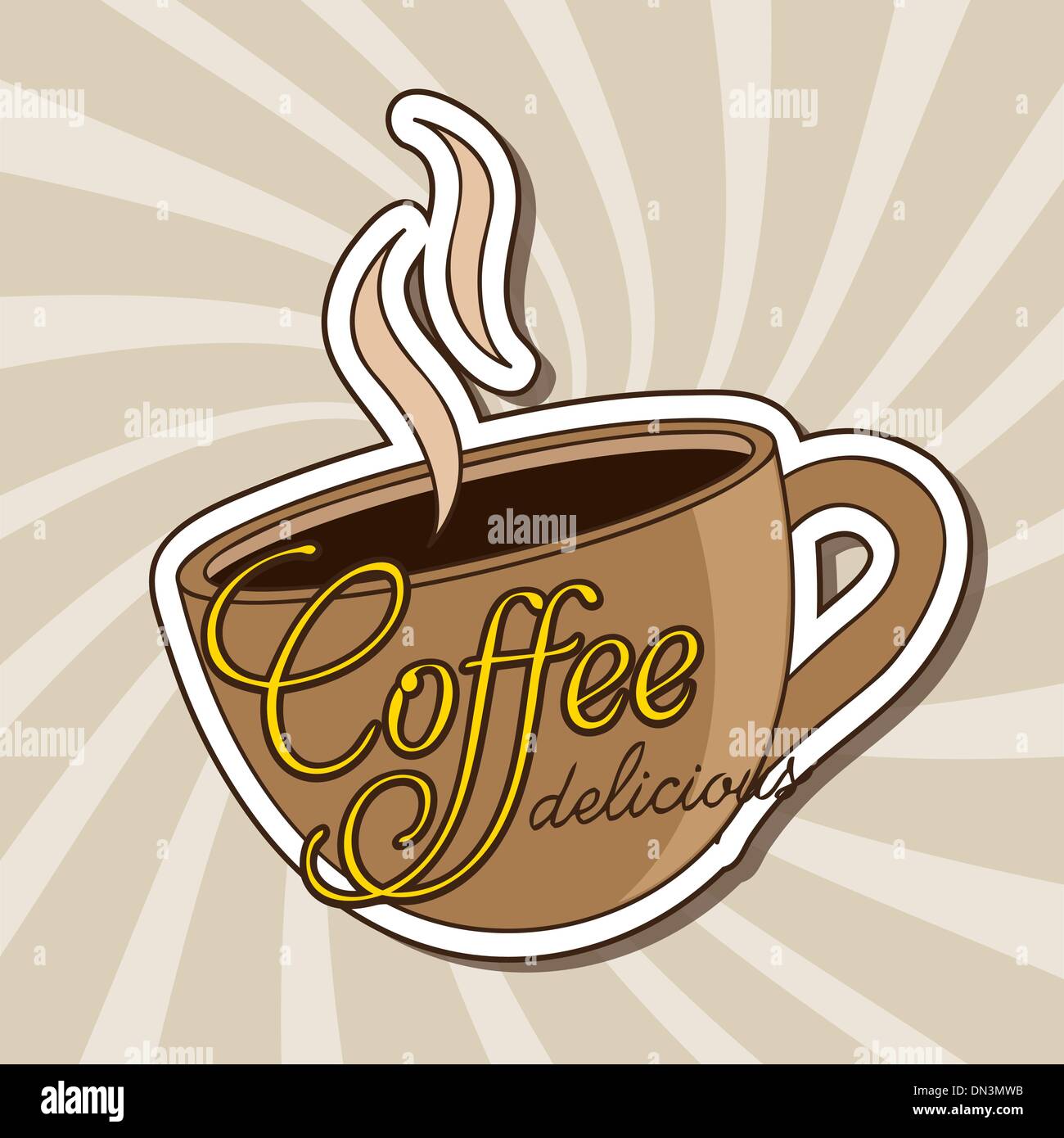 Coffee vector hi-res stock photography and images - Alamy