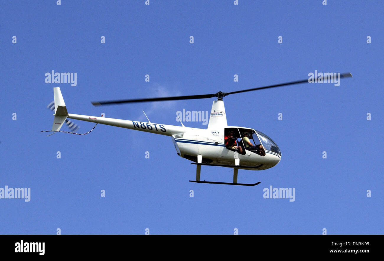 Aug 27, 2006; Raleigh, NC, USA; A helicopter flies over the 2006 Jimmy ...