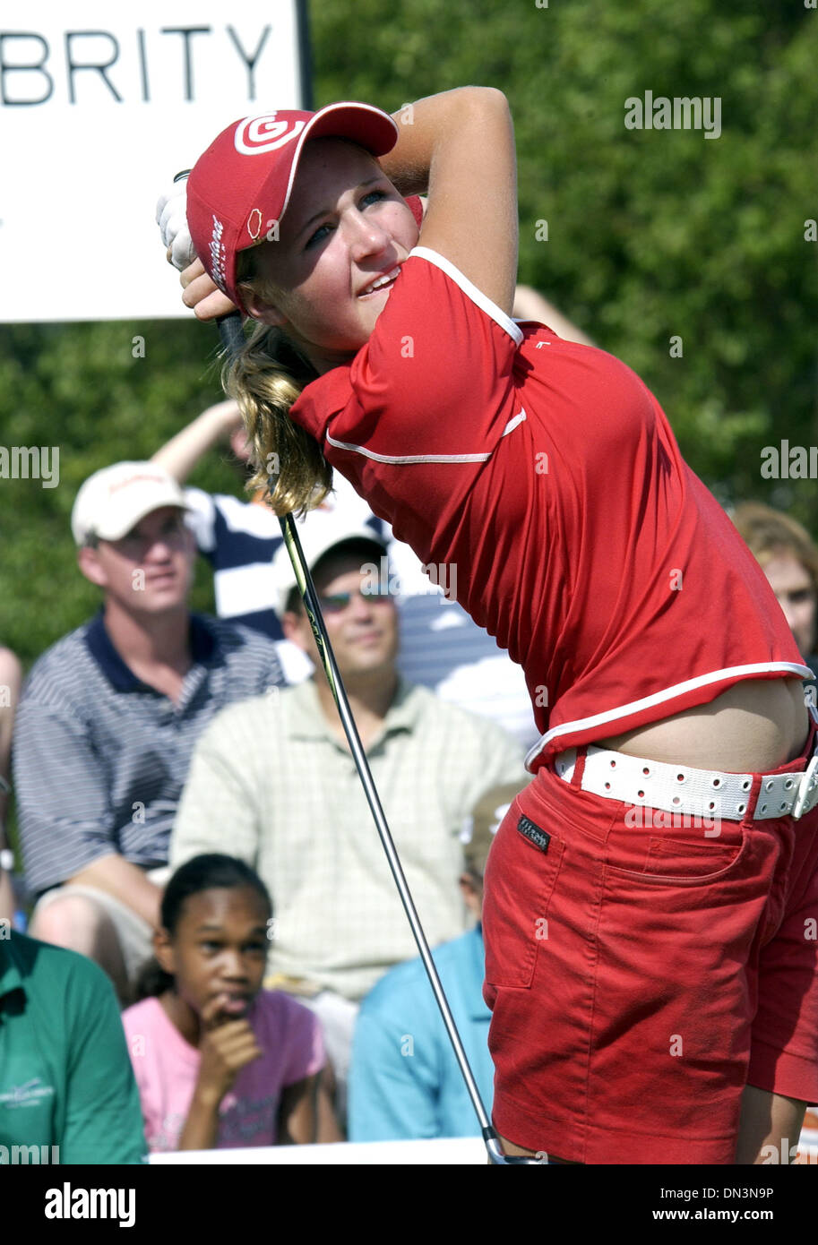 Aug 27, 2006; Raleigh, NC, USA; 13-Year-Old Golf Prodigy DAKODA DOWD ...