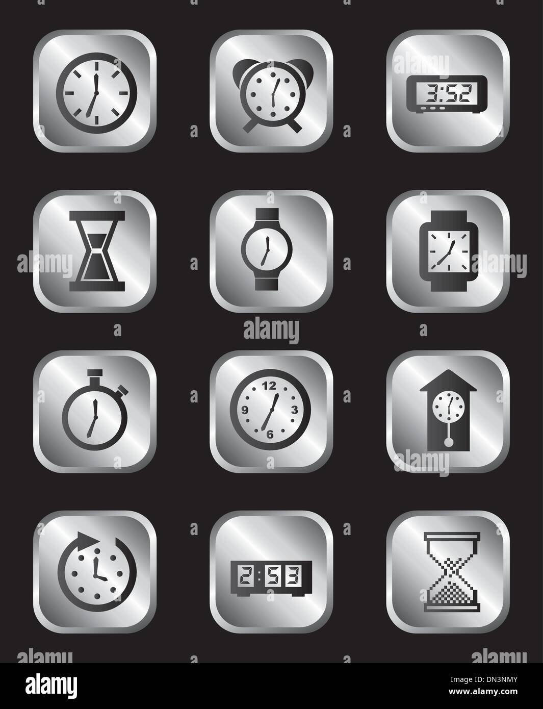 Clock ten to three Stock Vector Images - Alamy