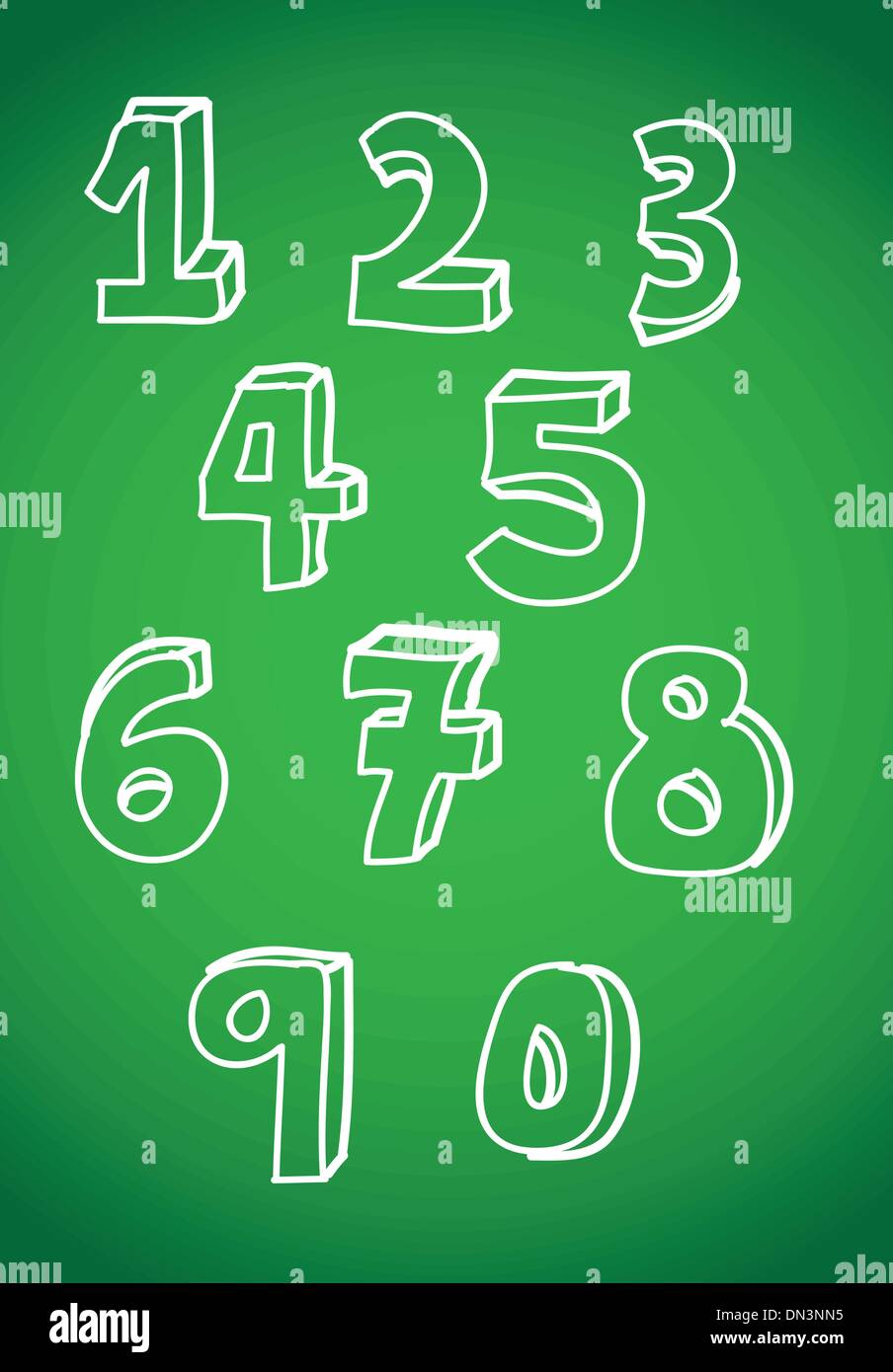 Numbers drawing hi-res stock photography and images - Alamy