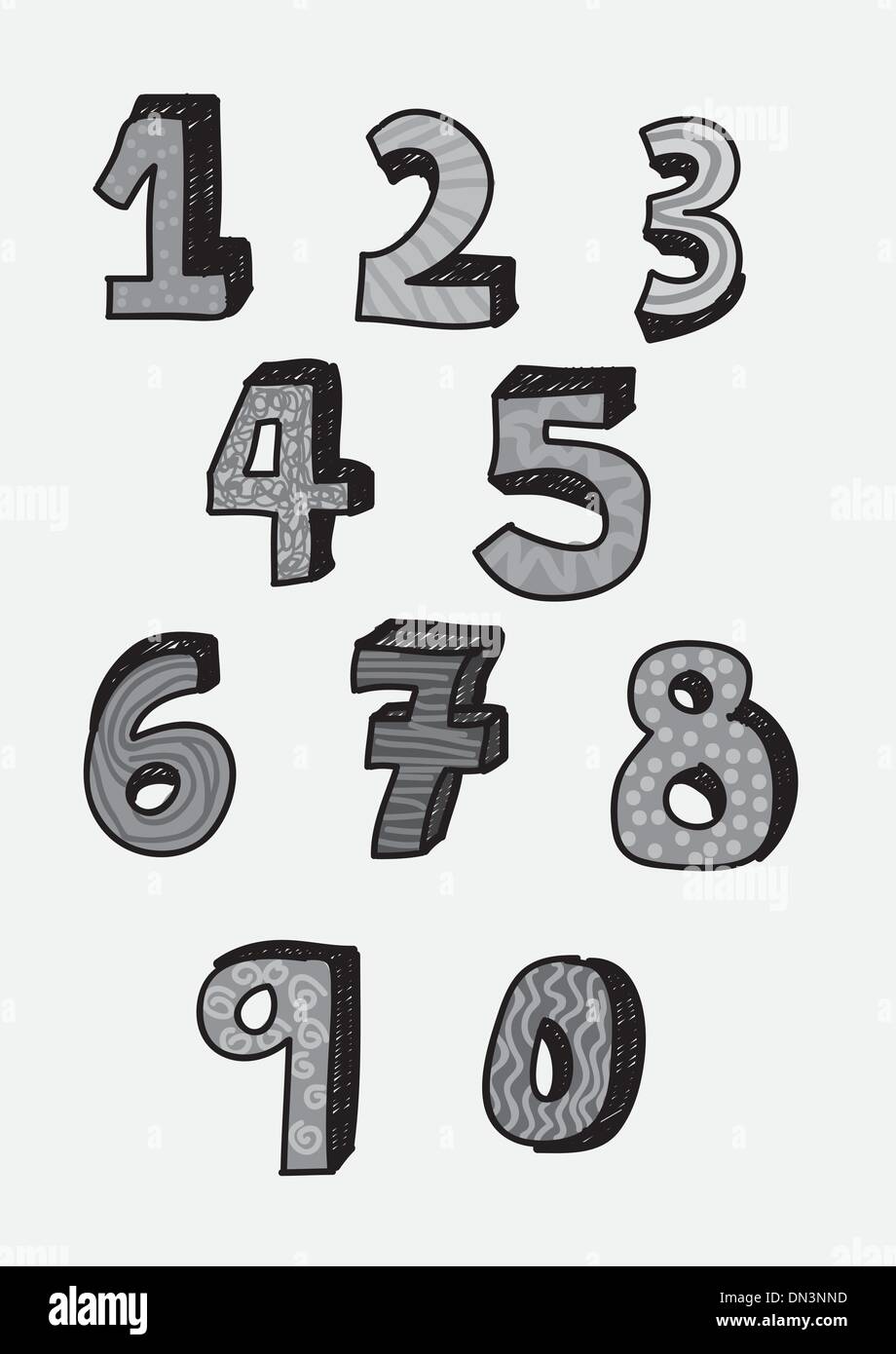 Numbers drawing hi-res stock photography and images - Alamy