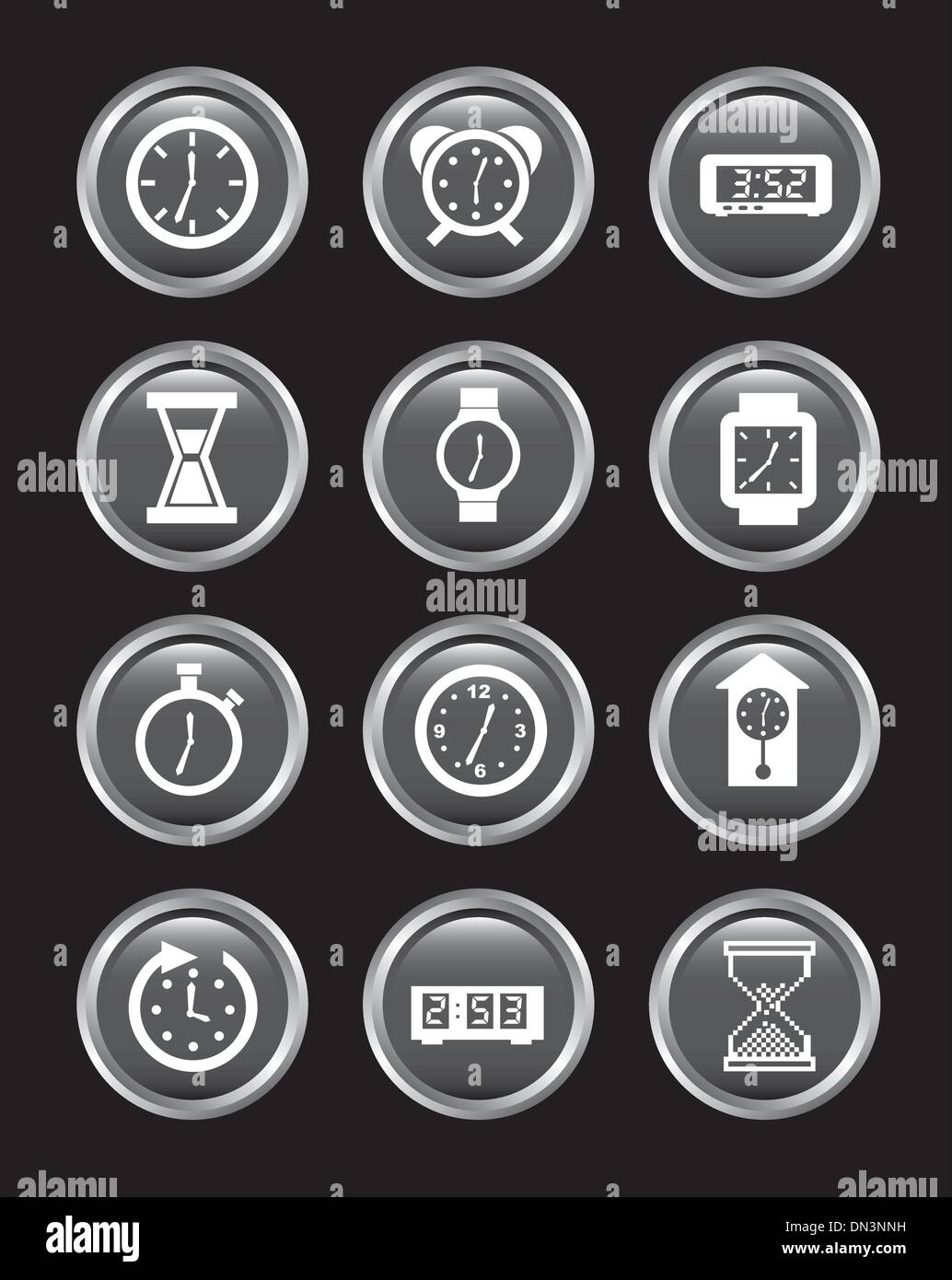 Infinity time clock Stock Vector Images - Alamy